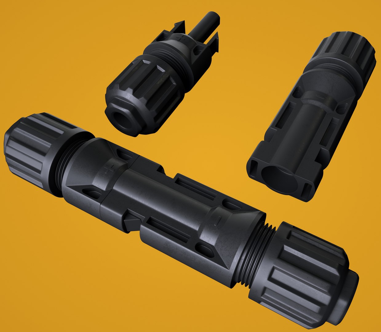 MC4 Solar Panel Connectors Model - TurboSquid 2057675