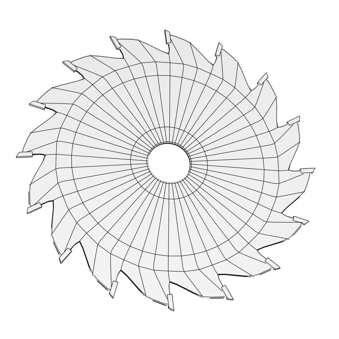 3d model of machine discs