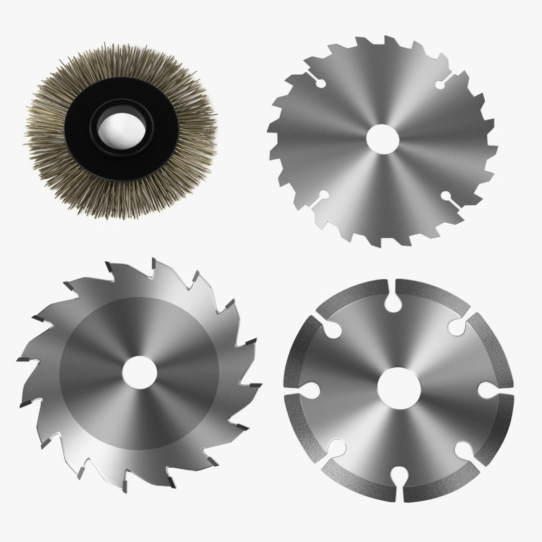 3d model of machine discs