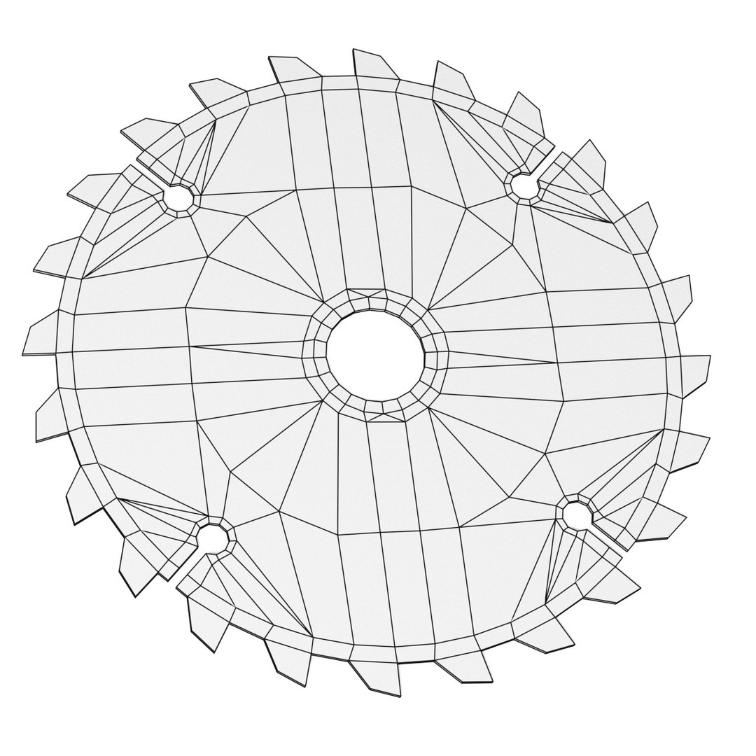 3d model of machine discs