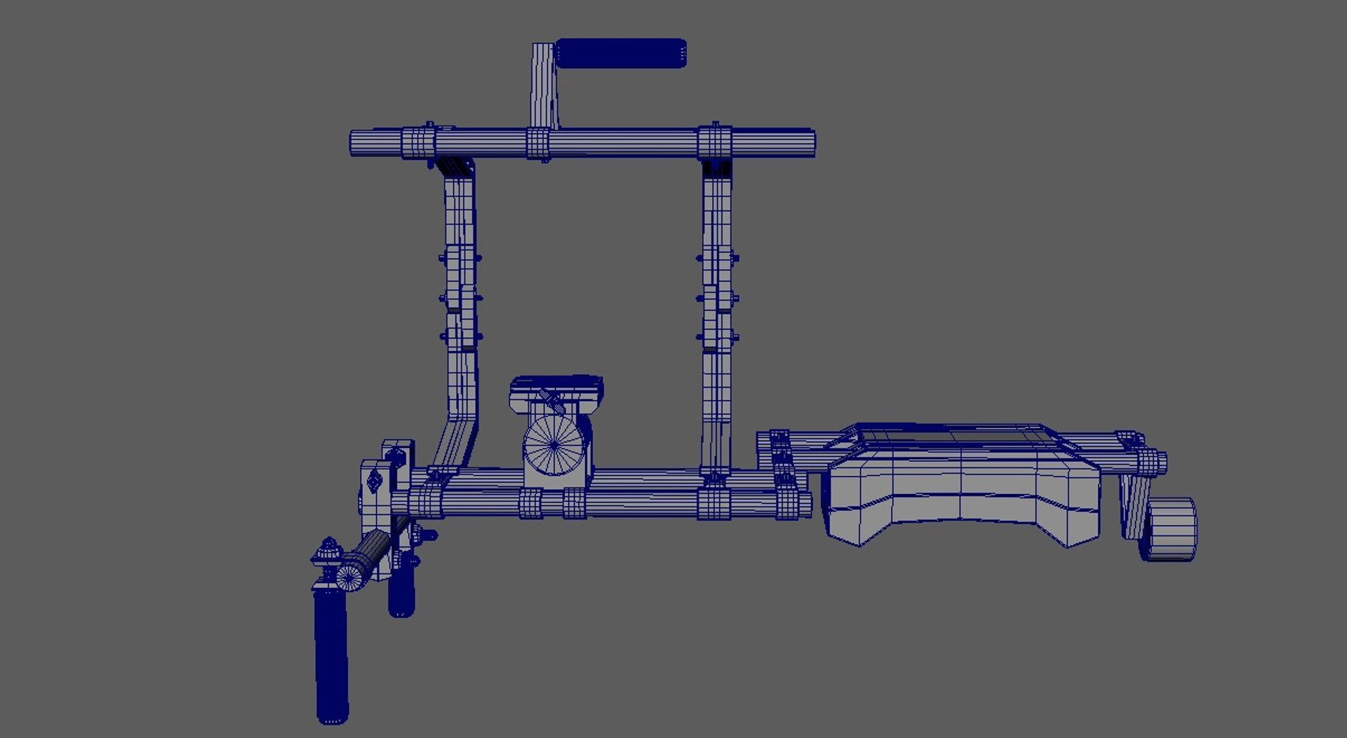 3D Camera Shoulder Rig - TurboSquid 1859744