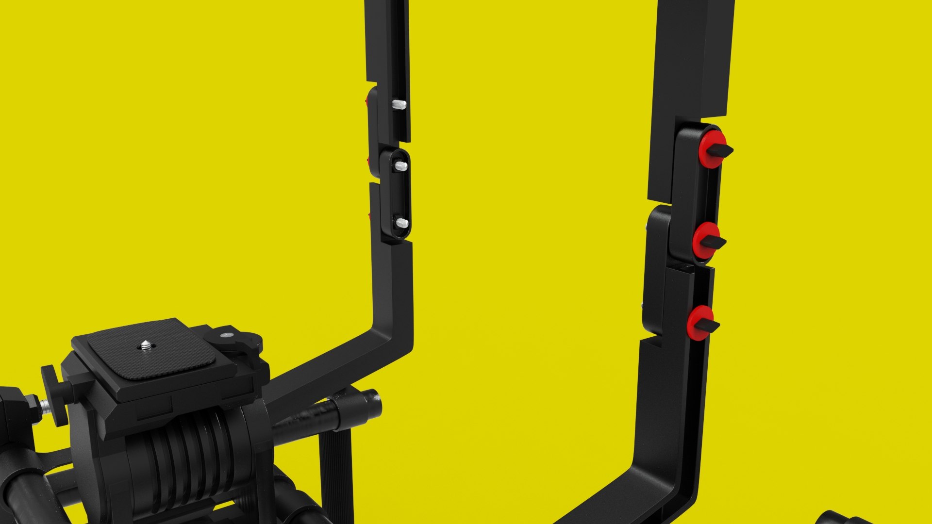 3D Camera Shoulder Rig - TurboSquid 1859744
