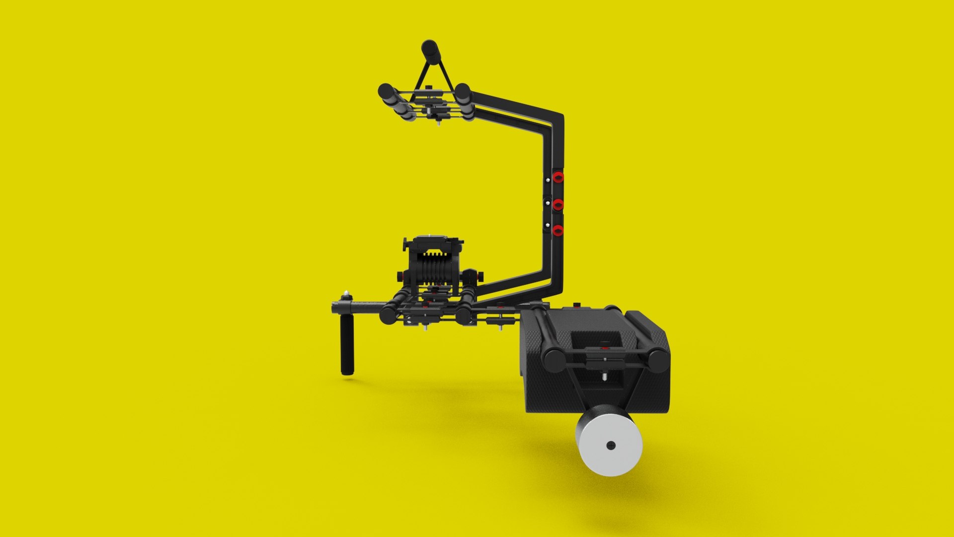 3D Camera Shoulder Rig - TurboSquid 1859744