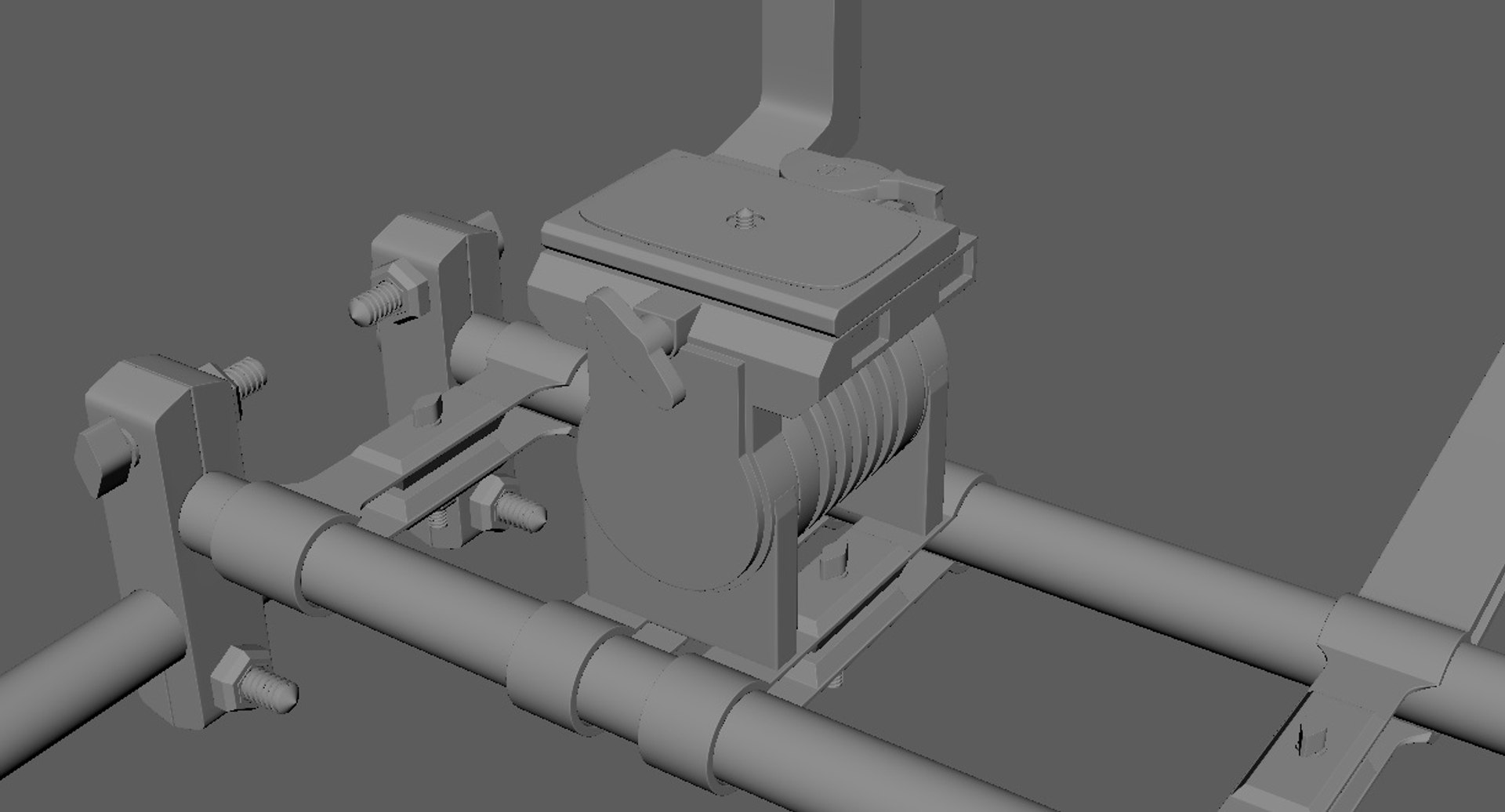 3D Camera Shoulder Rig - TurboSquid 1859744