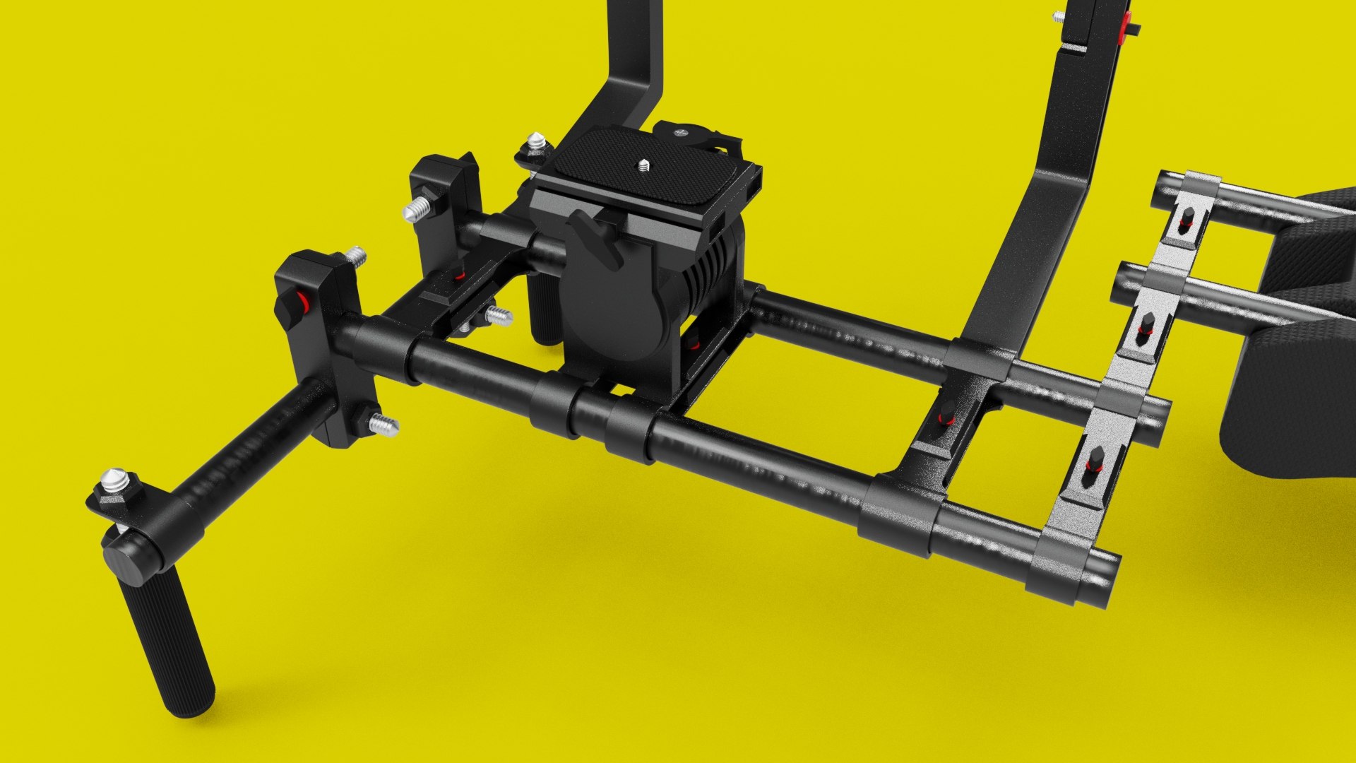 3D Camera Shoulder Rig - TurboSquid 1859744