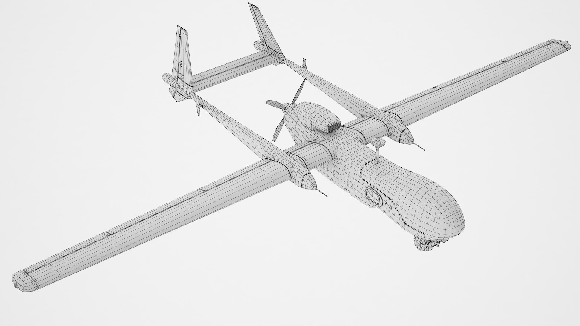 UAV Heron TP 03 3D - TurboSquid 2164457