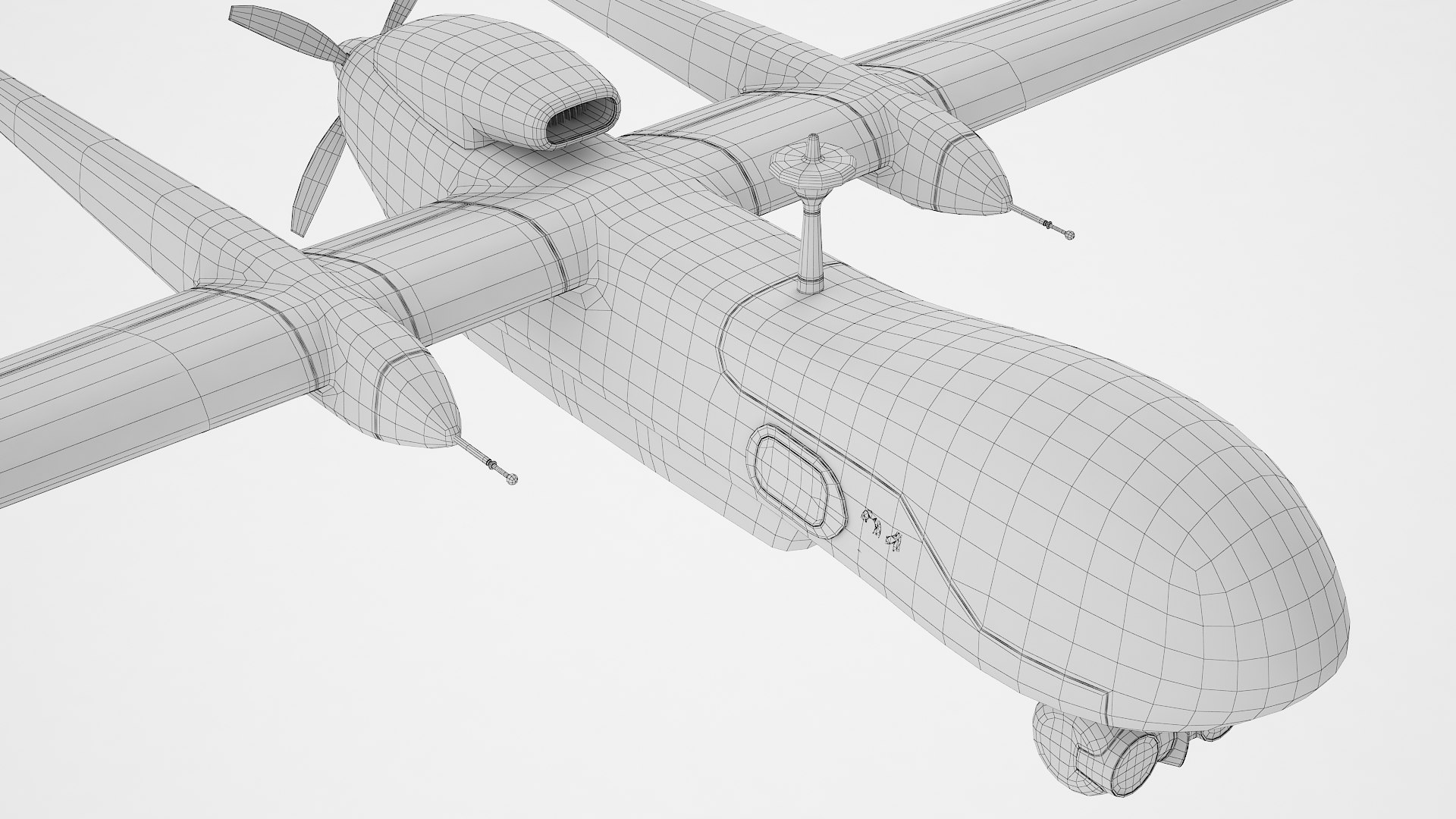UAV Heron TP 03 3D - TurboSquid 2164457