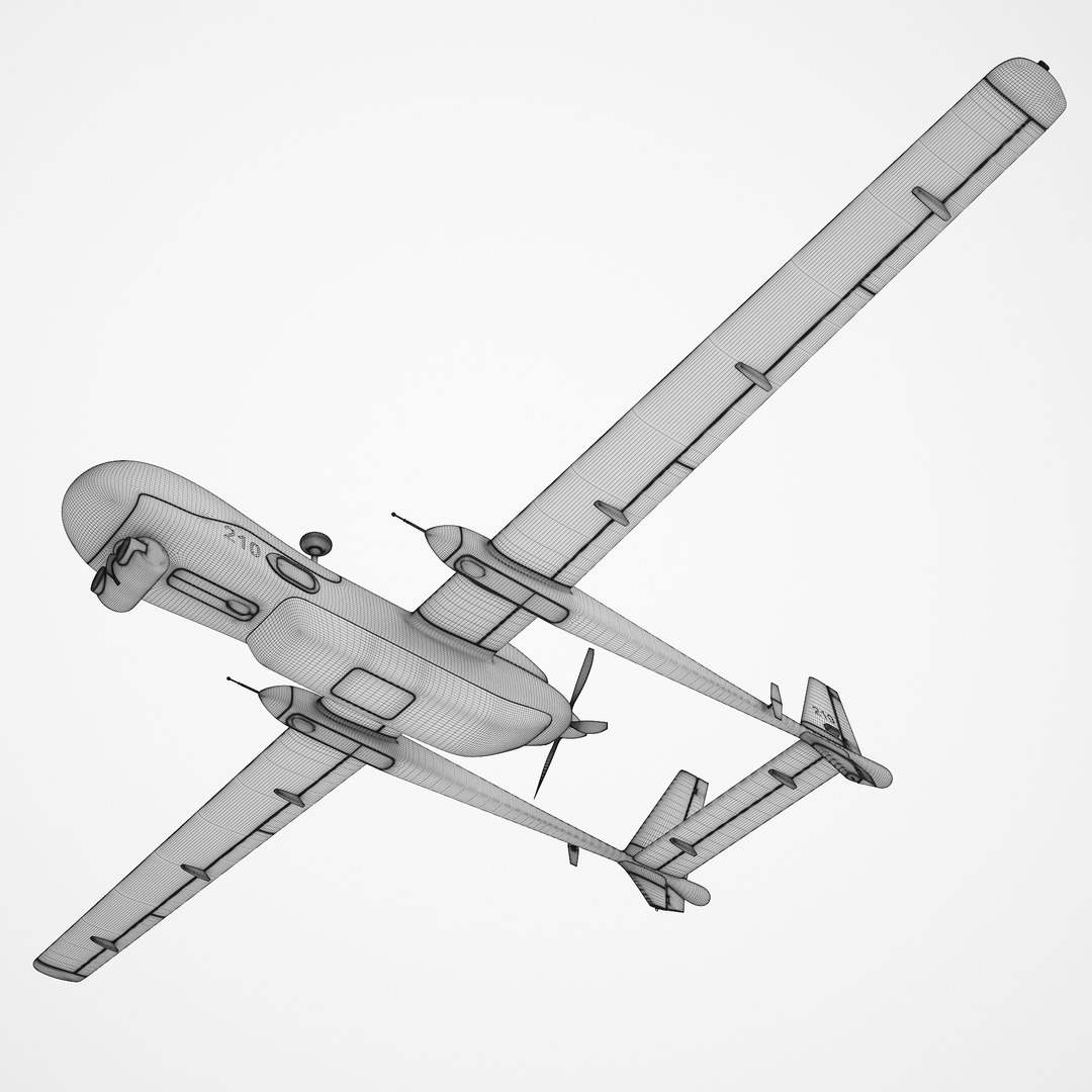 UAV Heron TP 03 3D - TurboSquid 2164457