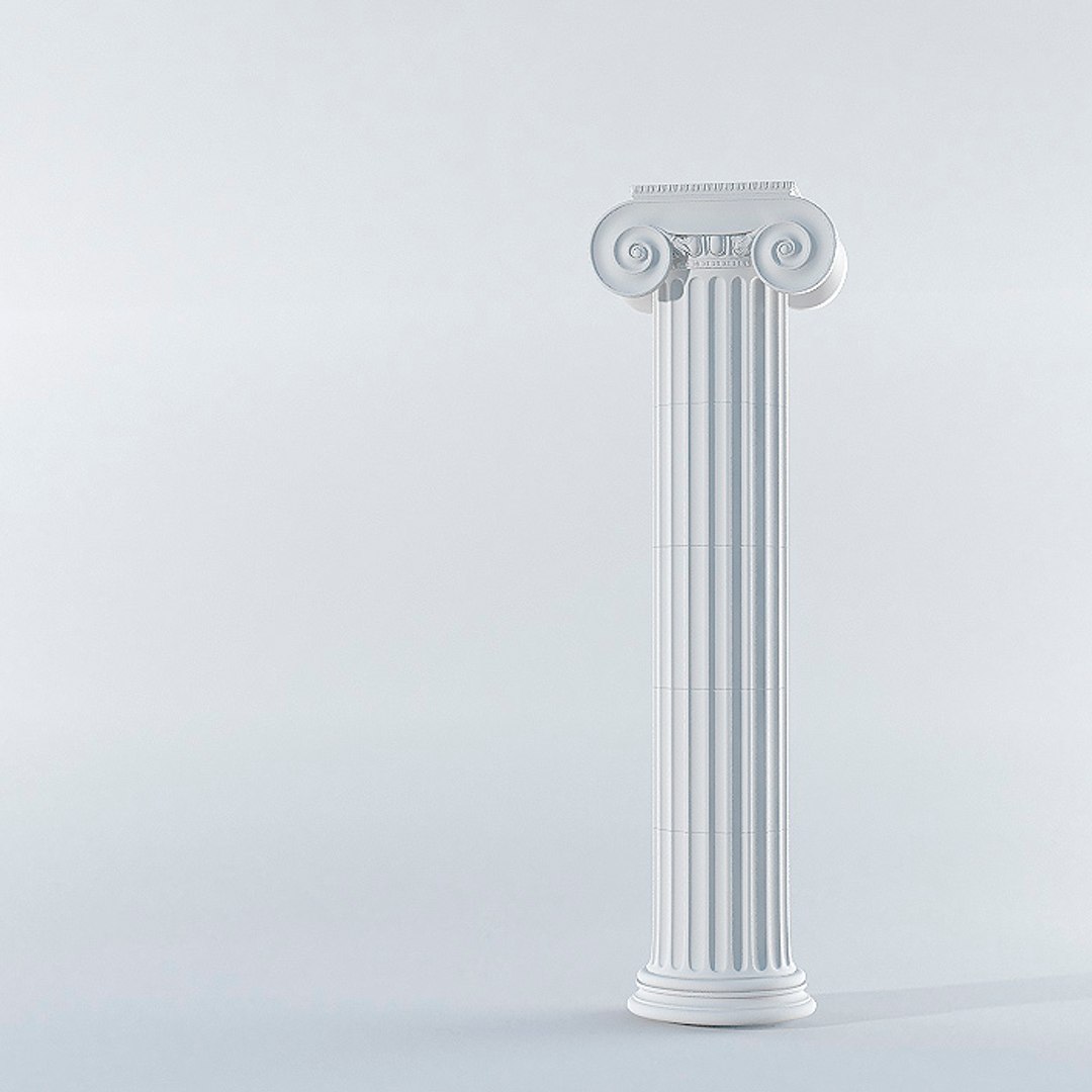 Classic Ionic Column 3d Model
