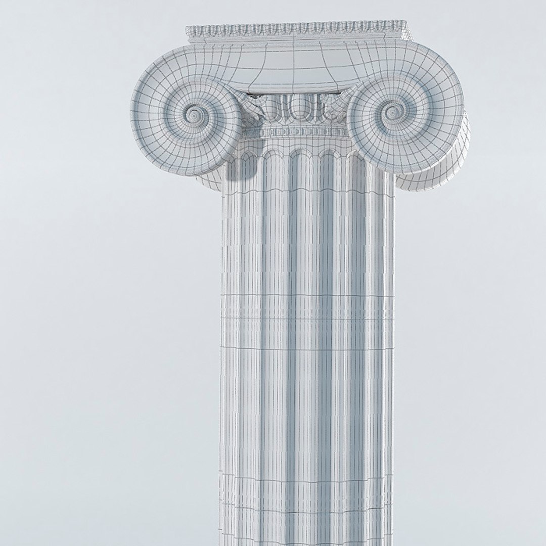 Classic Ionic Column 3d Model