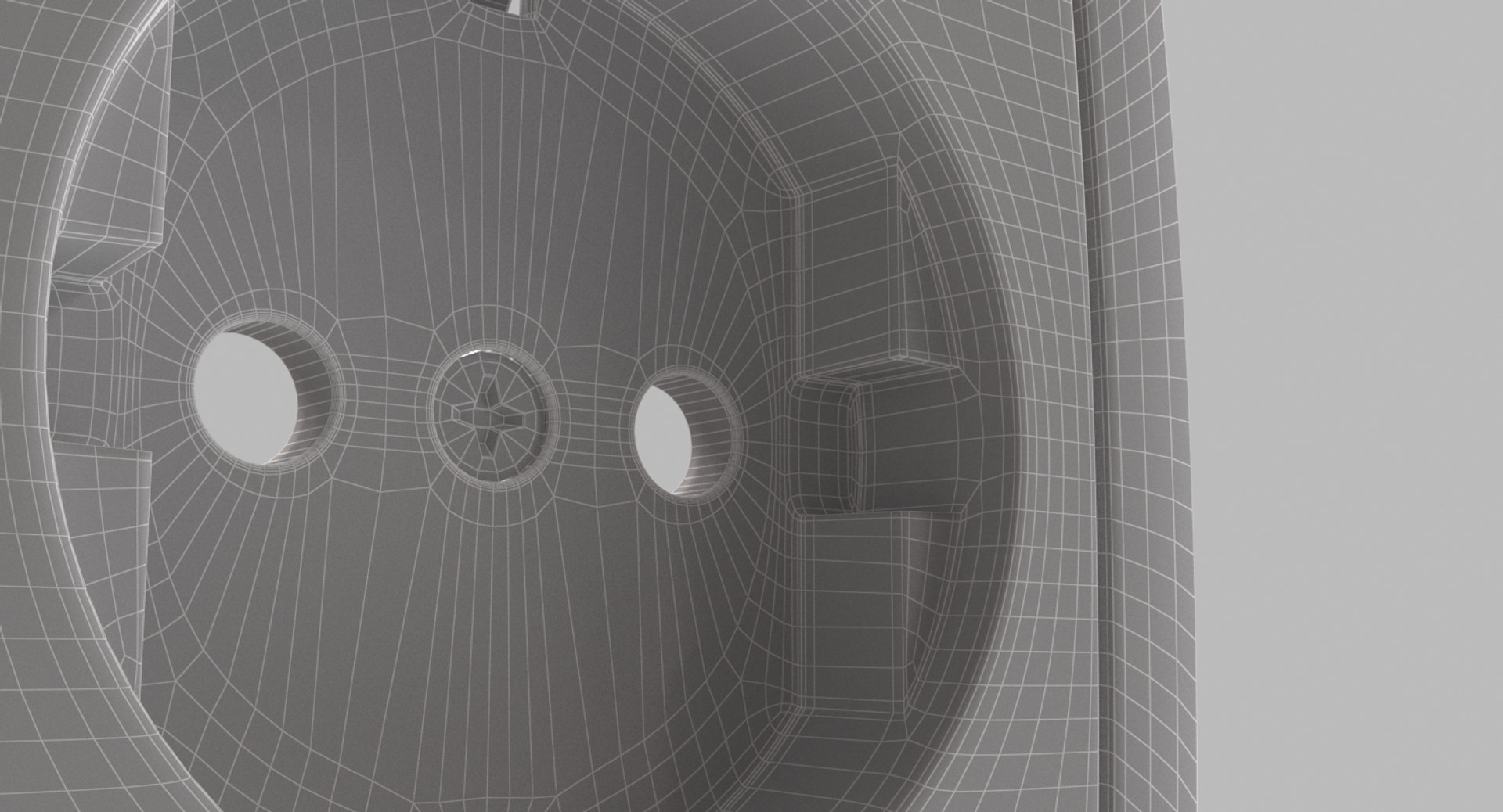 3d model of power socket