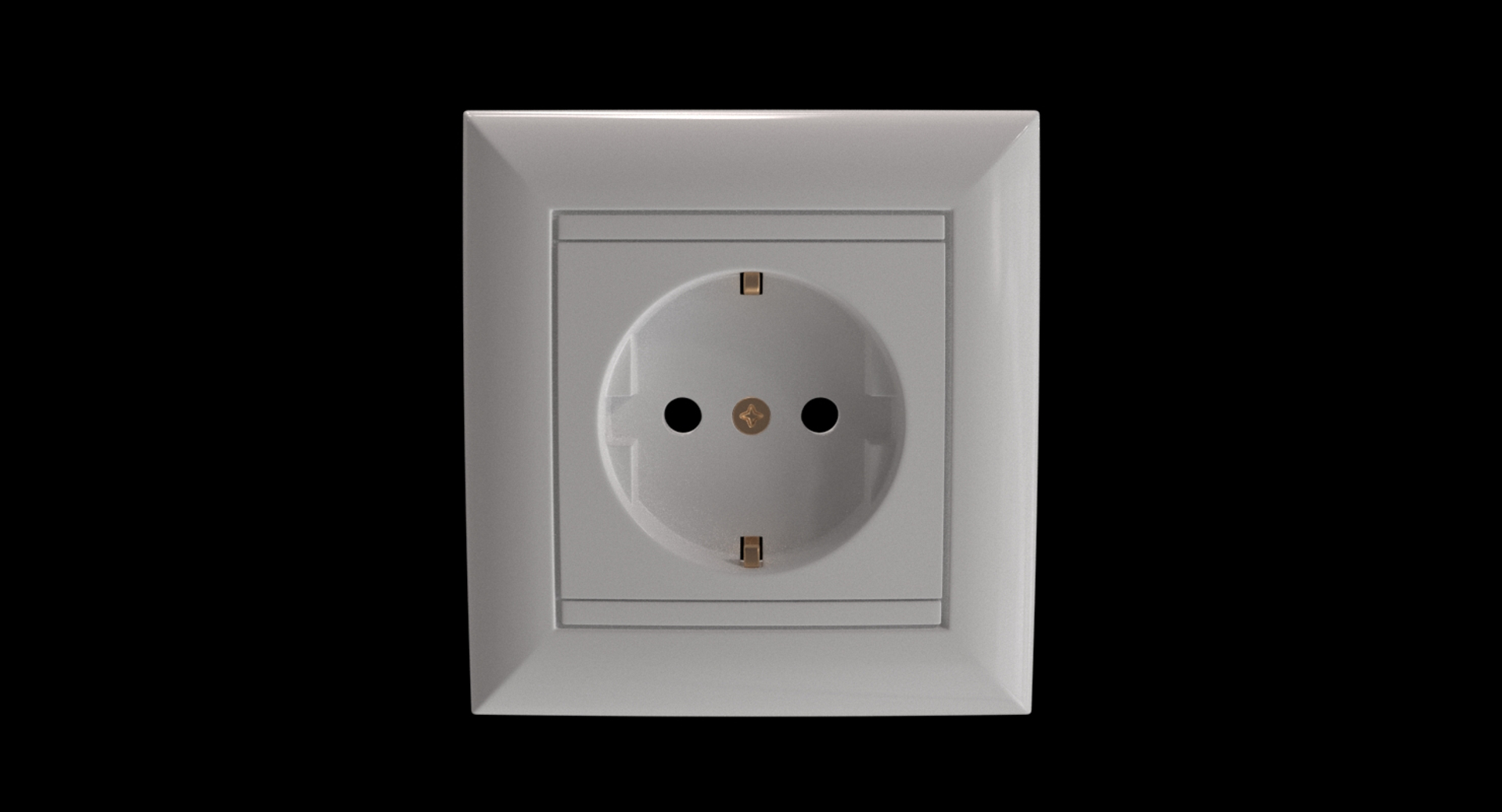 3d model of power socket