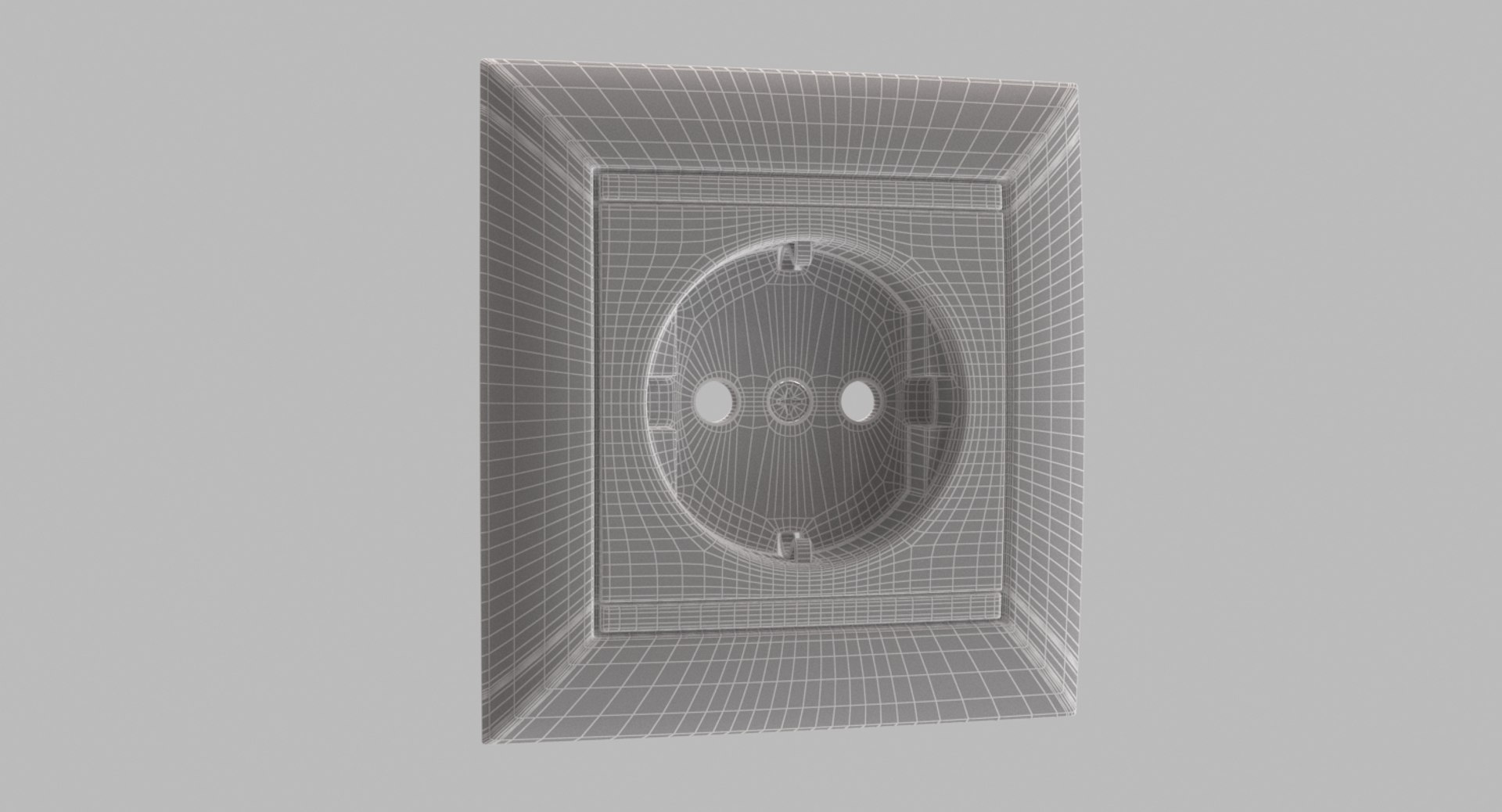 3d model of power socket
