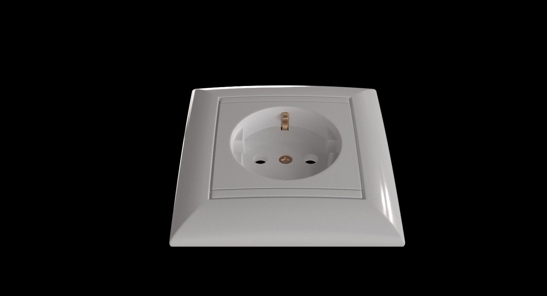 3d model of power socket