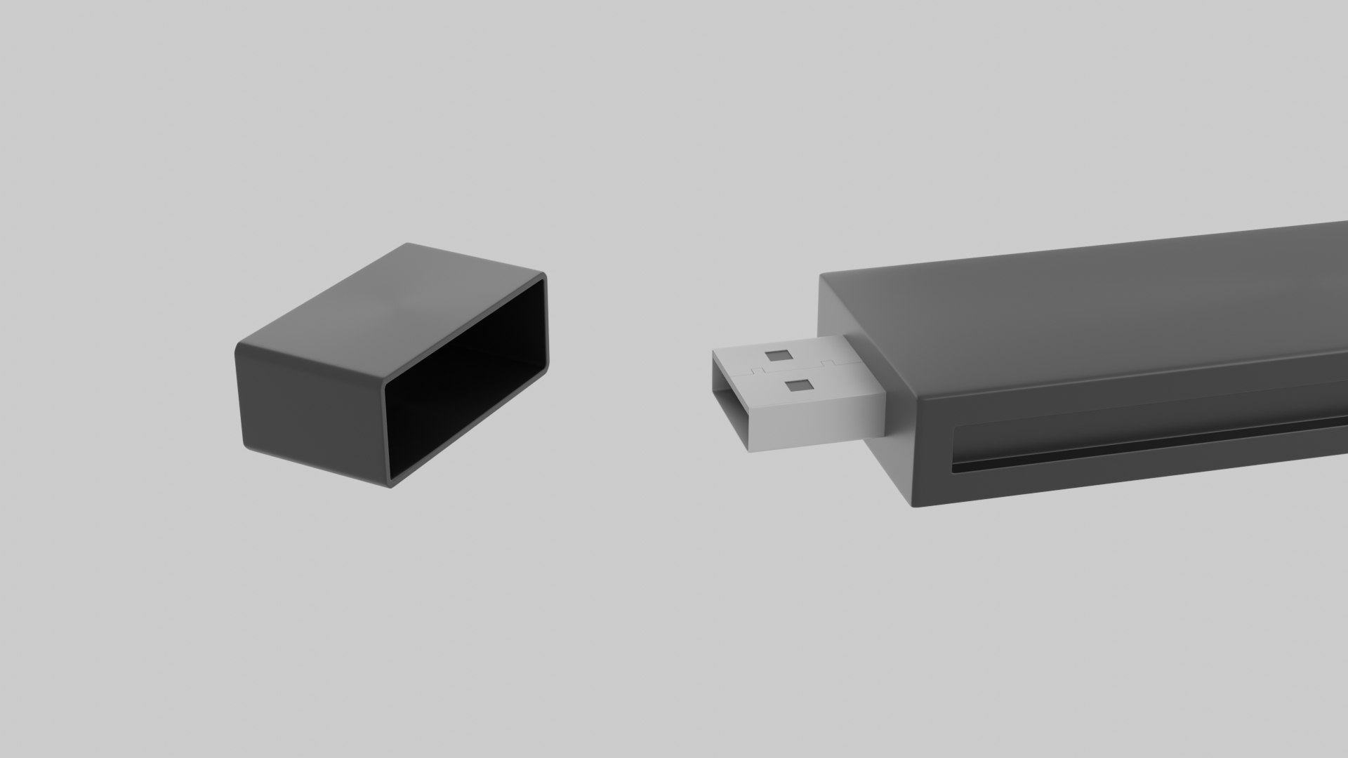 Black Pendrive 3D Model - TurboSquid 2093906