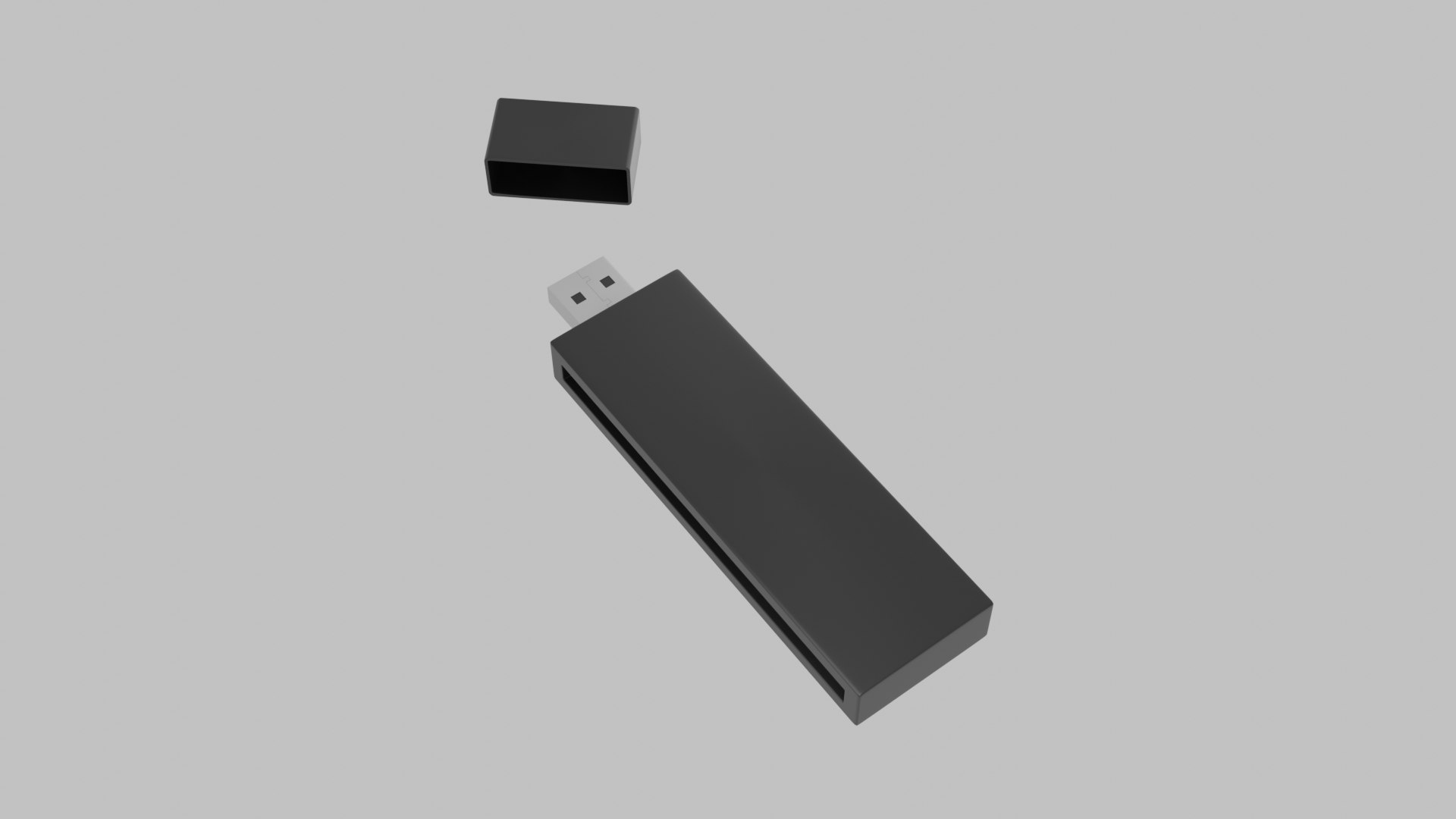 Black Pendrive 3D Model - TurboSquid 2093906