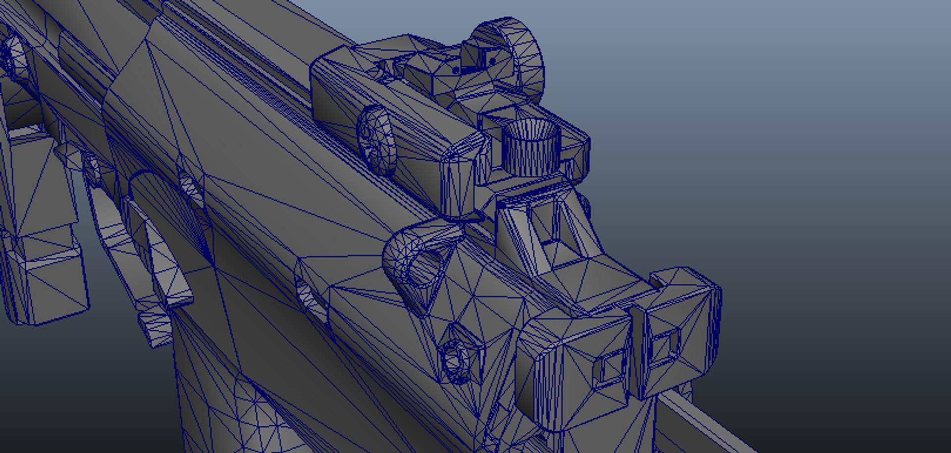 Mp7 Sub Machine Gun 3d Model