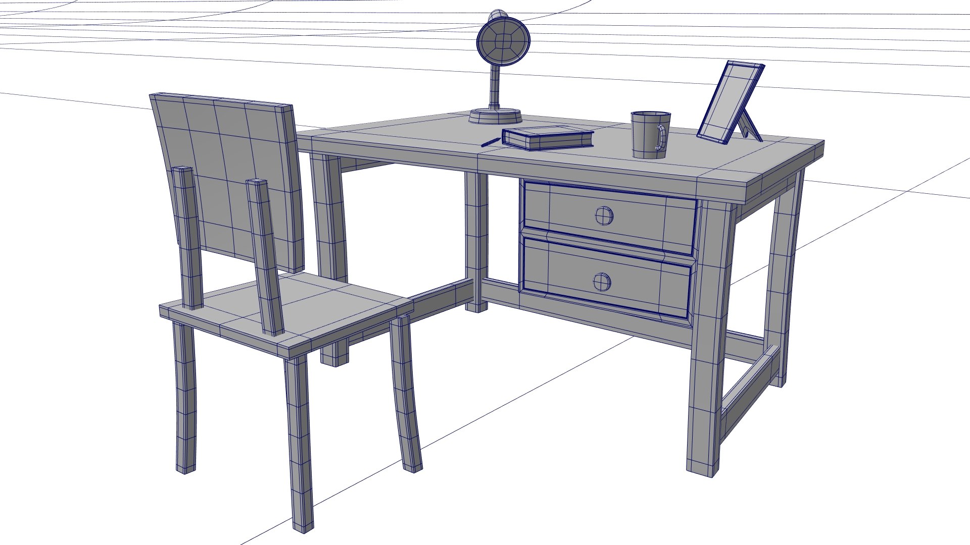 3D Cartoon Desk - TurboSquid 1631929
