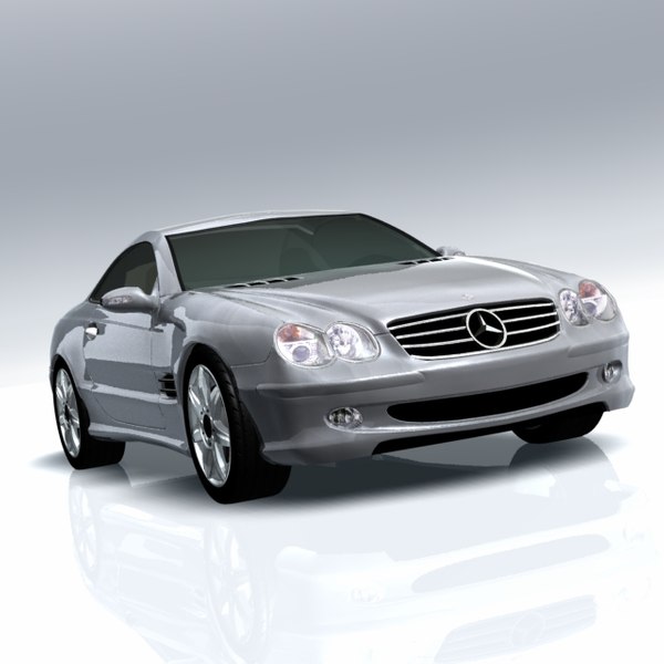 mercedes sl500 3d model