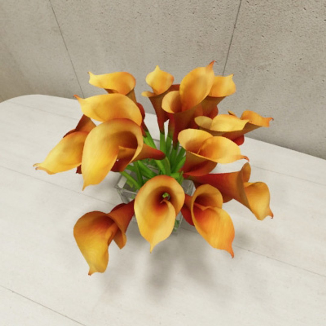 3ds contemporary flower arrangement