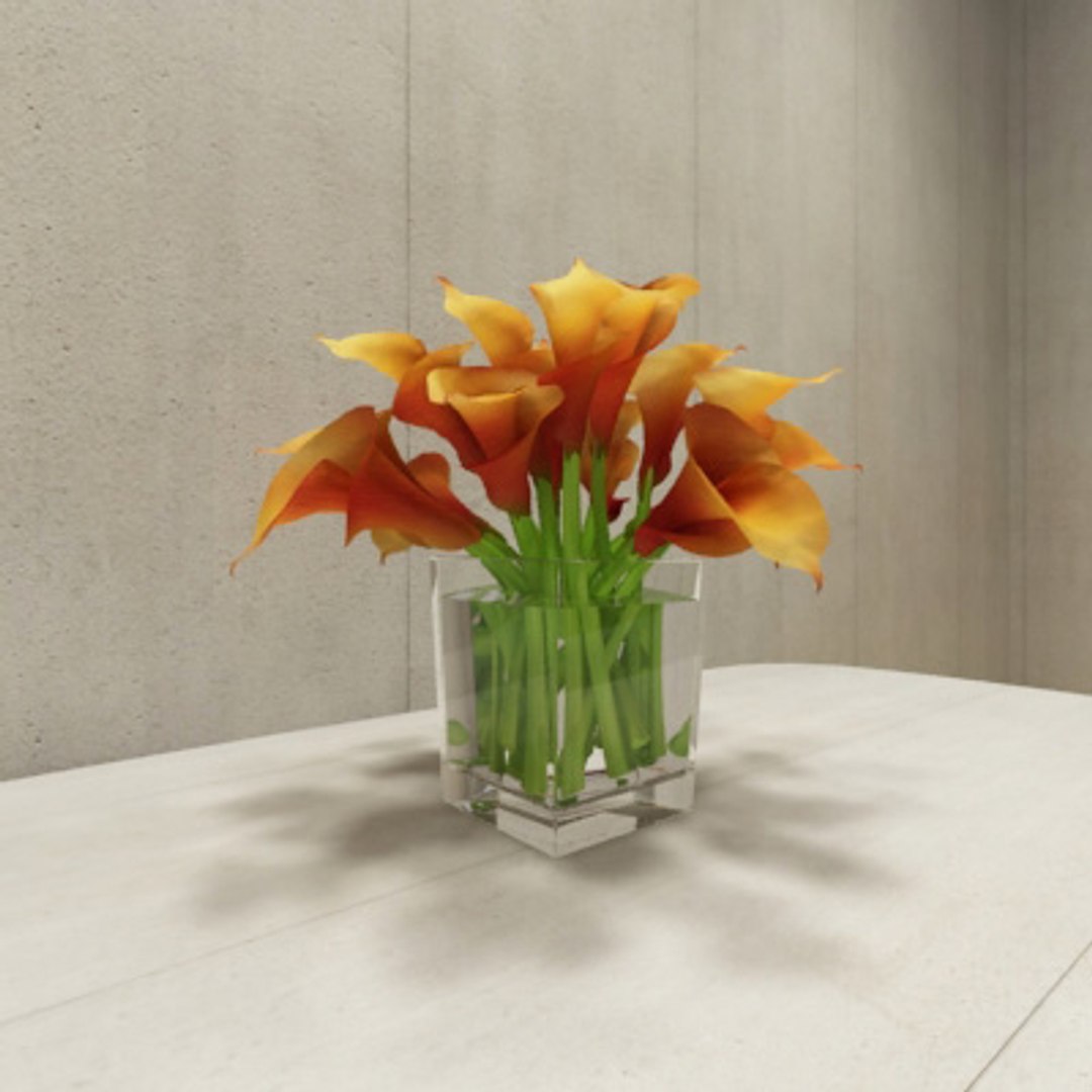 3ds contemporary flower arrangement