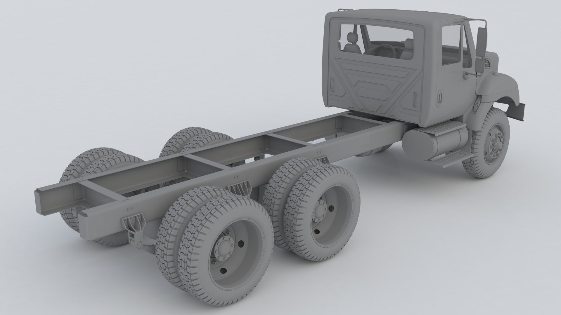 3D International Workstar 7400 Chassis White - TurboSquid 2049130