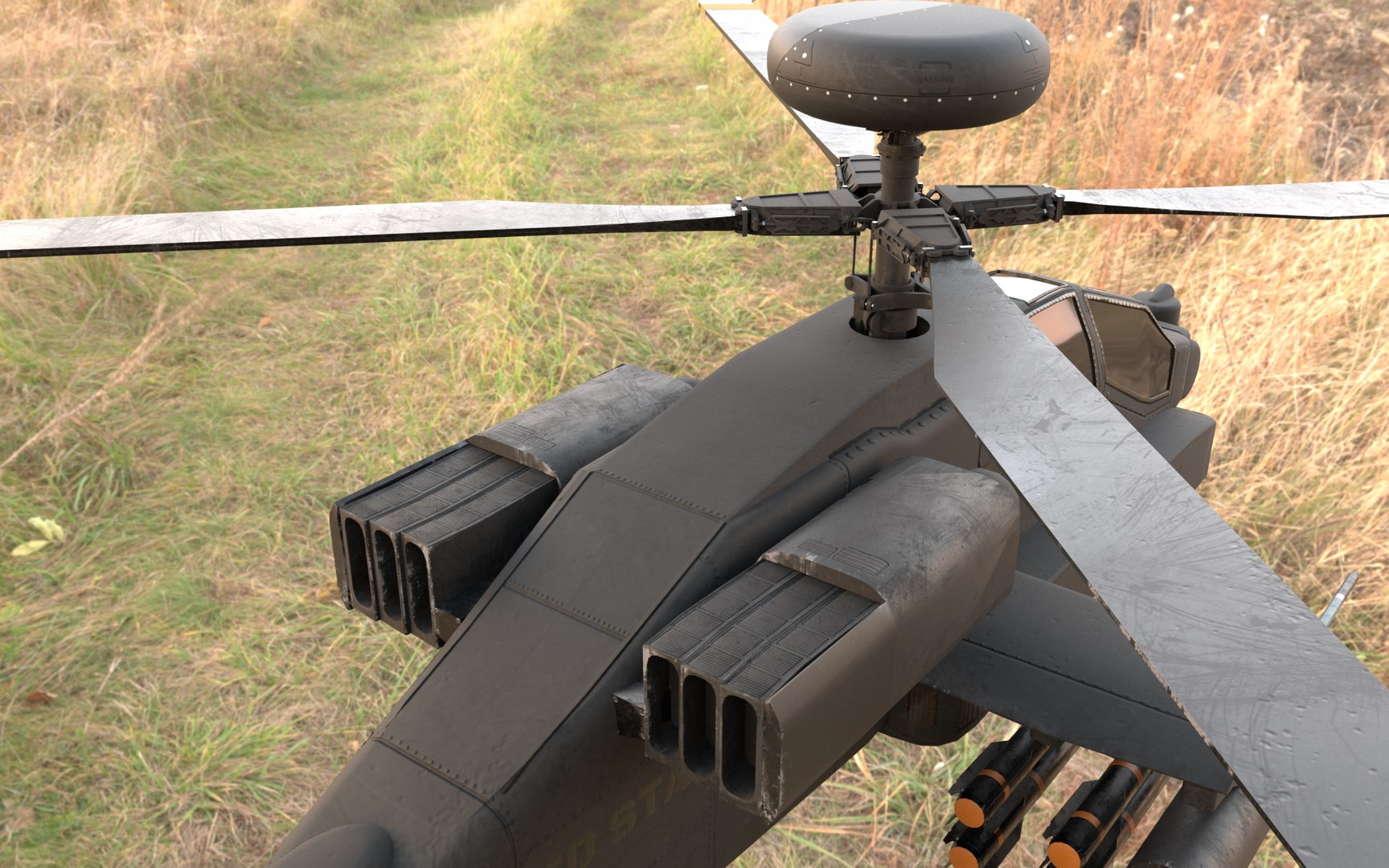 AH Apache 64 3D Model - TurboSquid 2216240