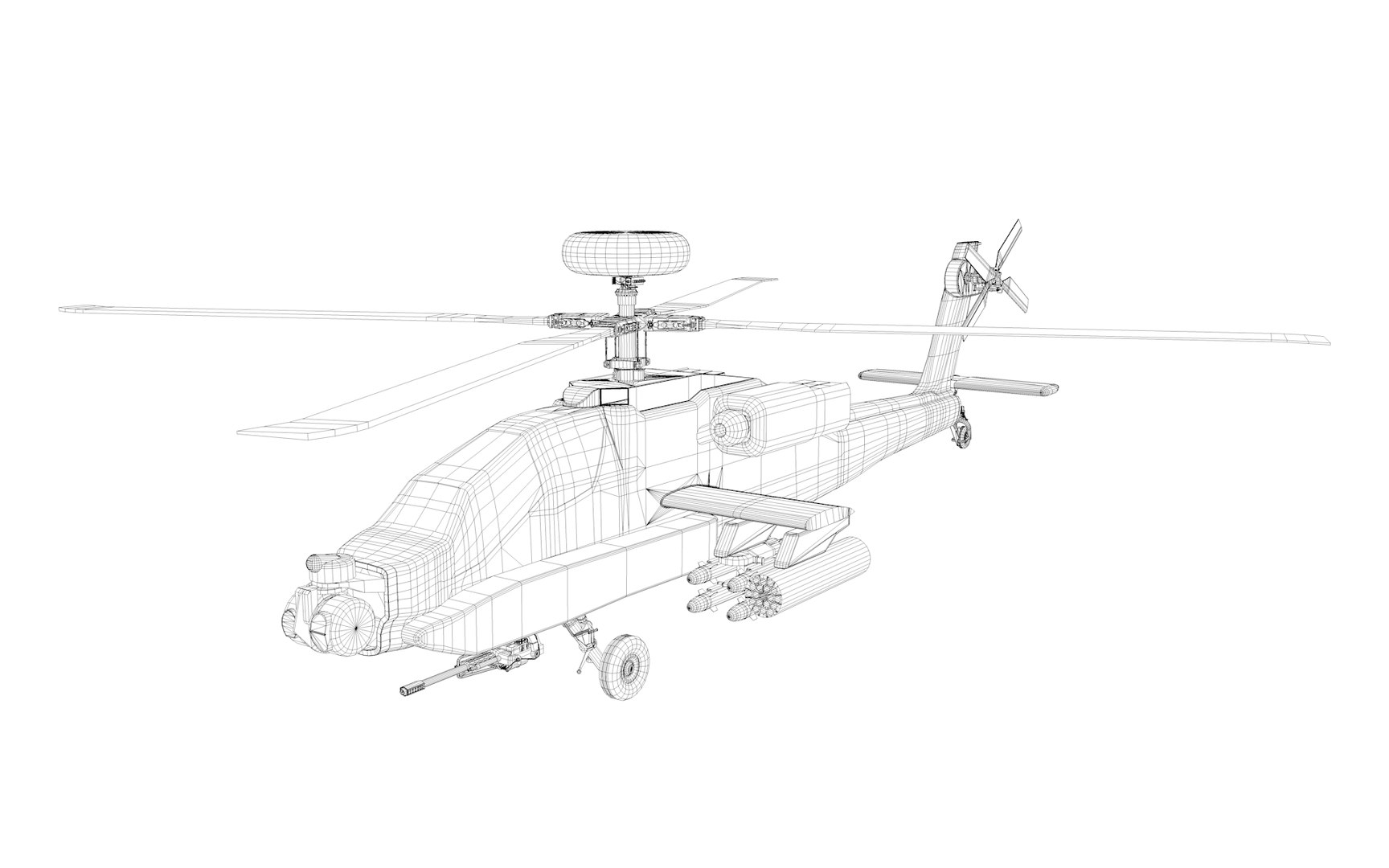 AH Apache 64 3D Model - TurboSquid 2216240