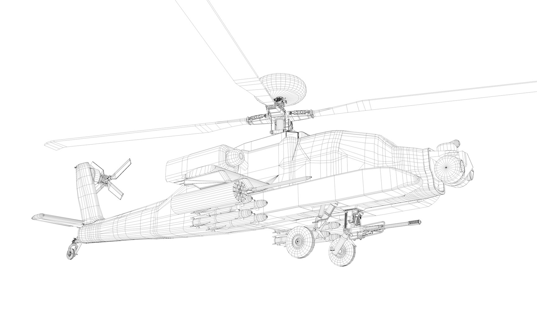 AH Apache 64 3D Model - TurboSquid 2216240