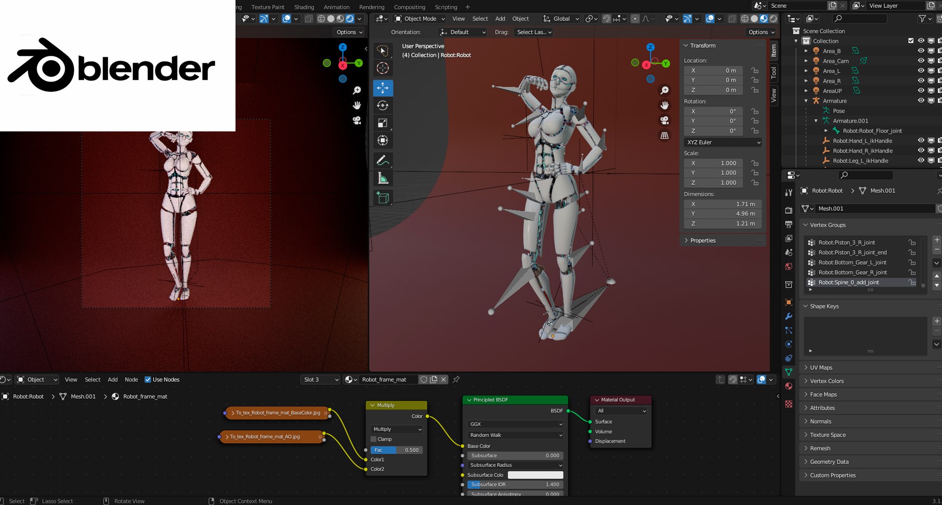 3D Robot Girl Model - TurboSquid 1959777