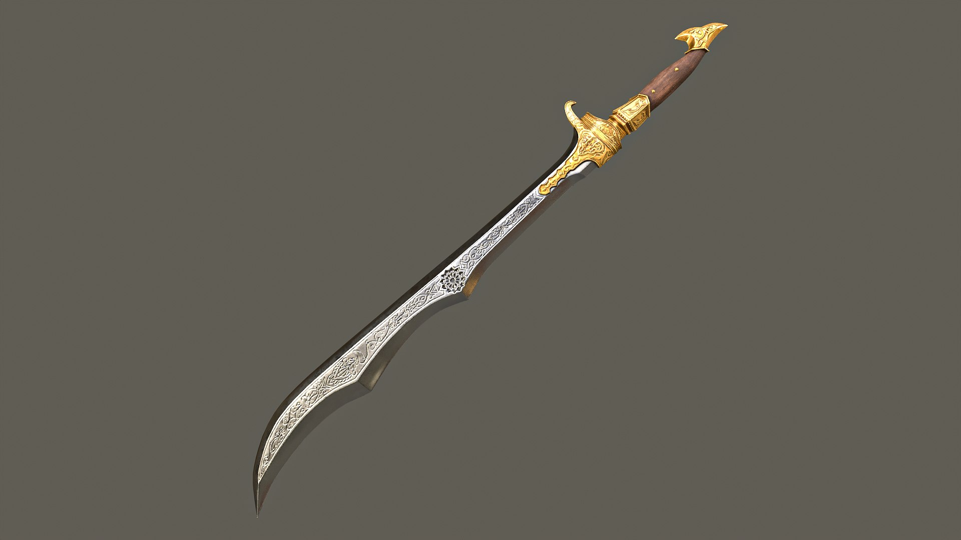 Assassins Creed Mirage Sword Low-poly 3D Model - TurboSquid 2107290