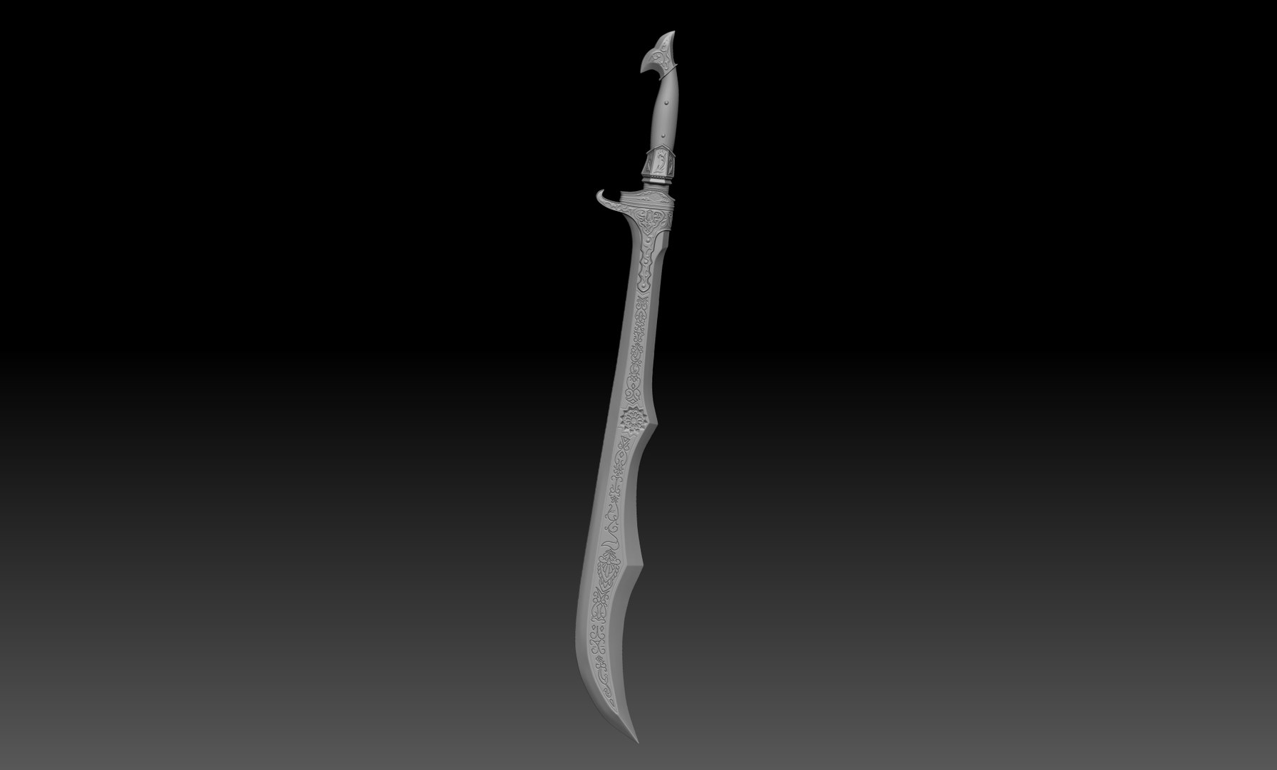 Assassins Creed Mirage Sword Low-poly 3D Model - TurboSquid 2107290
