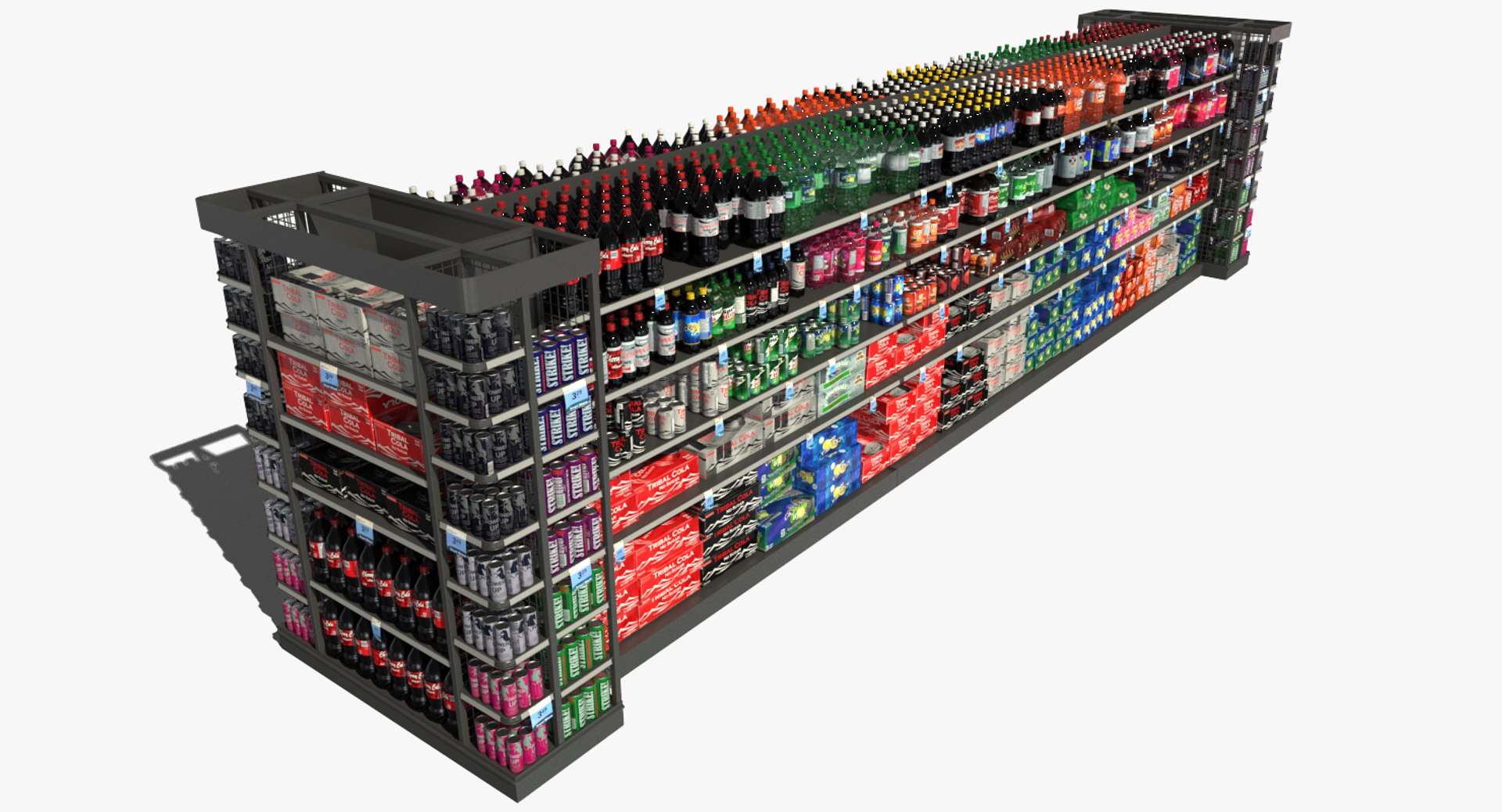 3d Model Store Shelf Generic