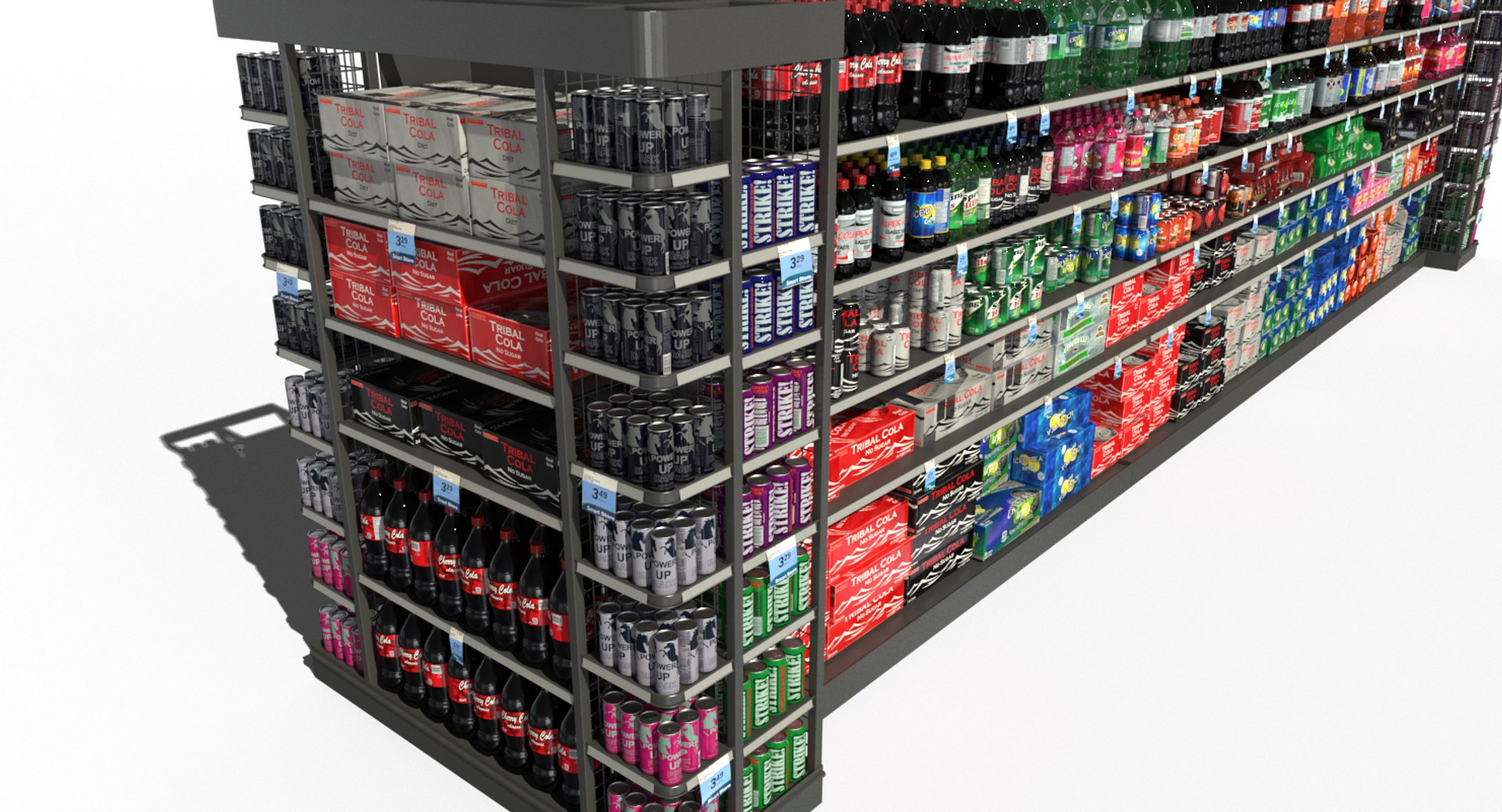3d Model Store Shelf Generic