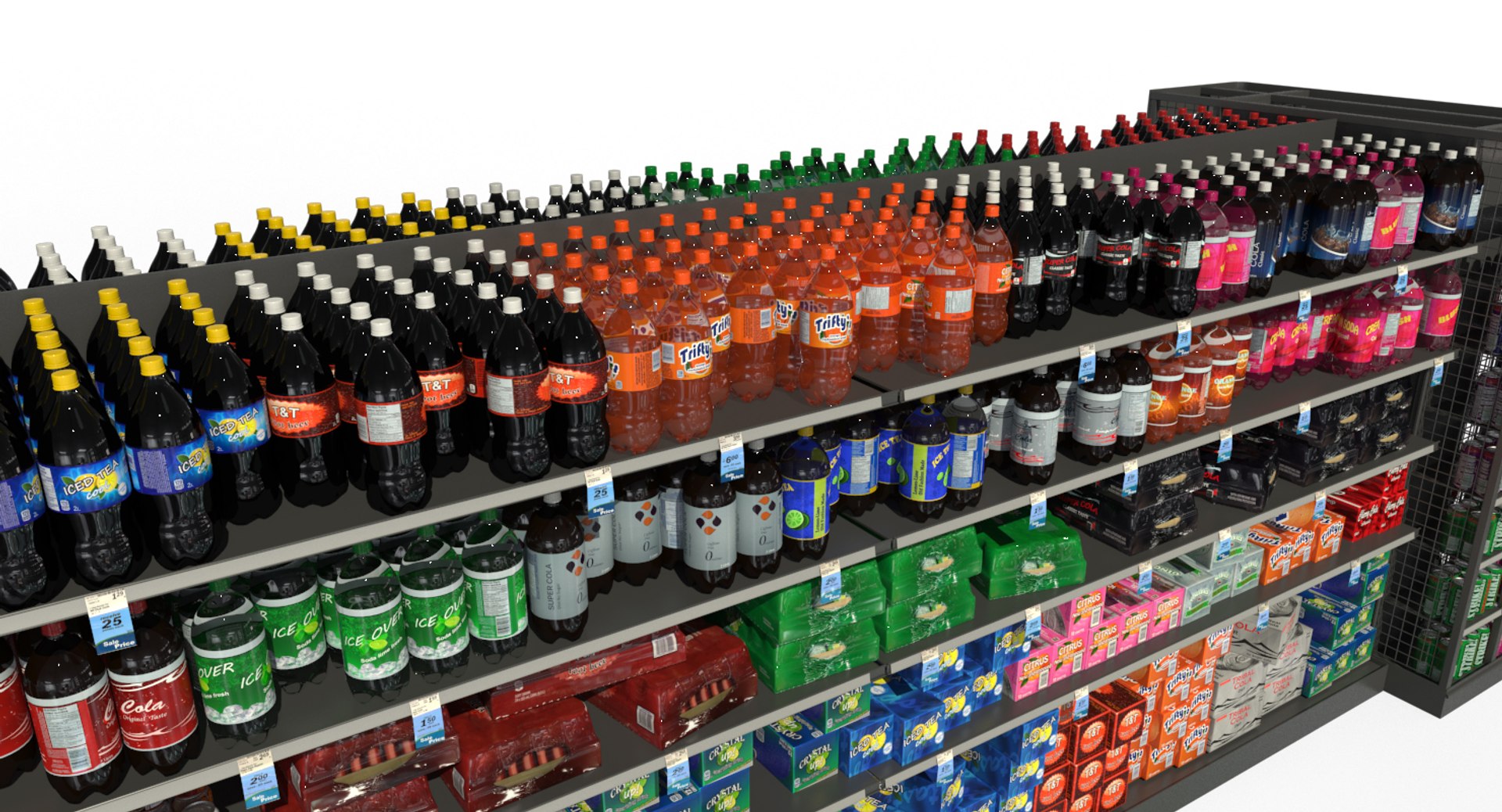 3d Model Store Shelf Generic