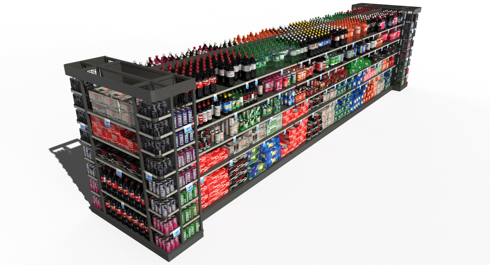 3d Model Store Shelf Generic