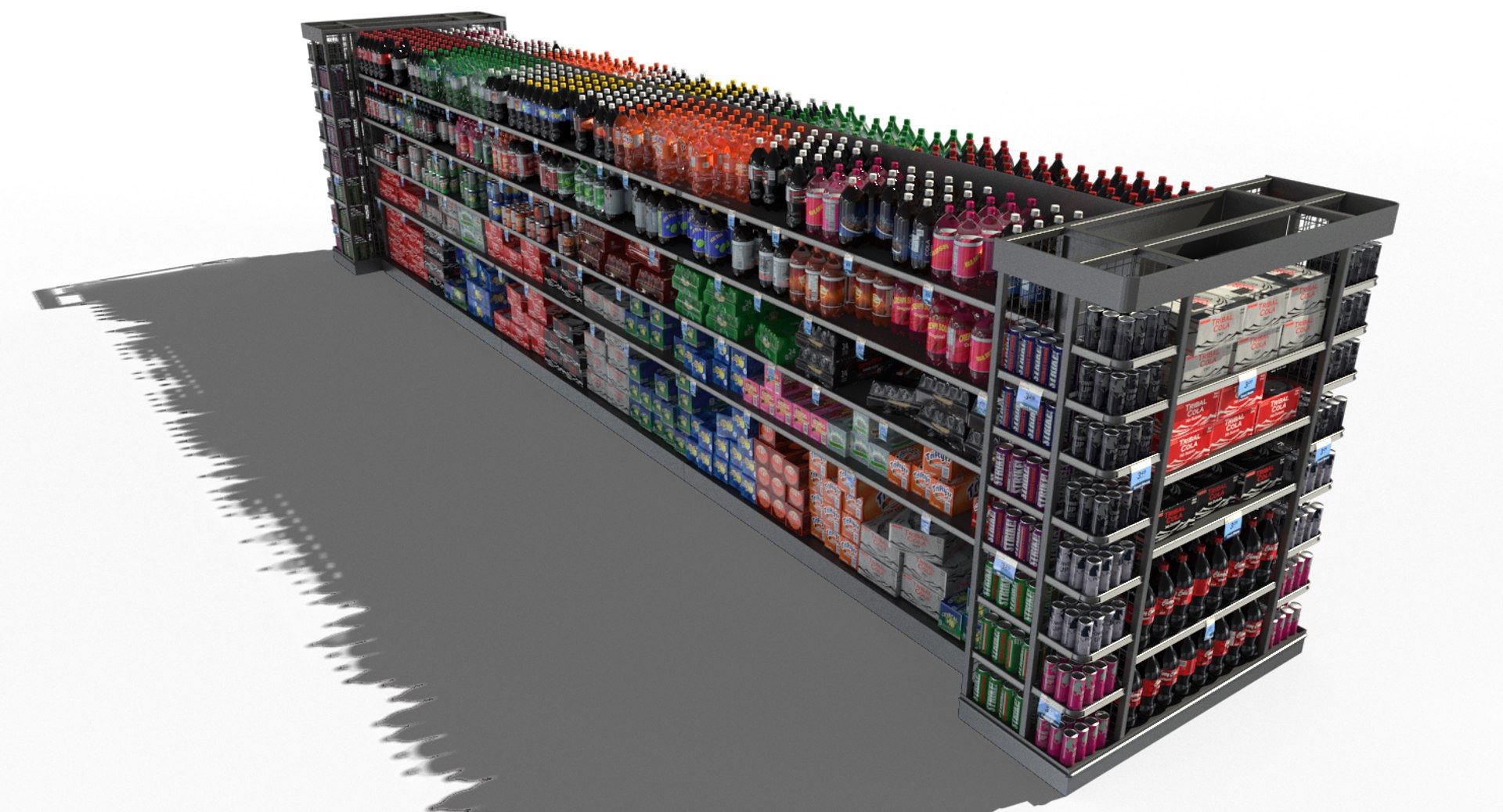 3d Model Store Shelf Generic