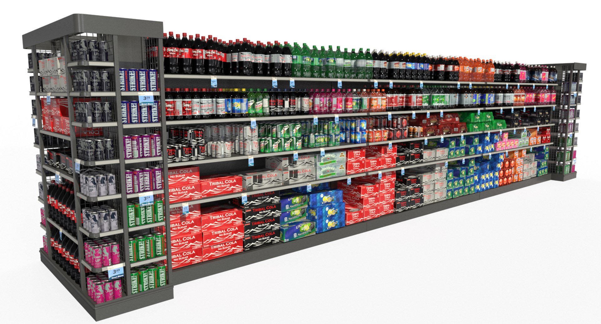 3d Model Store Shelf Generic