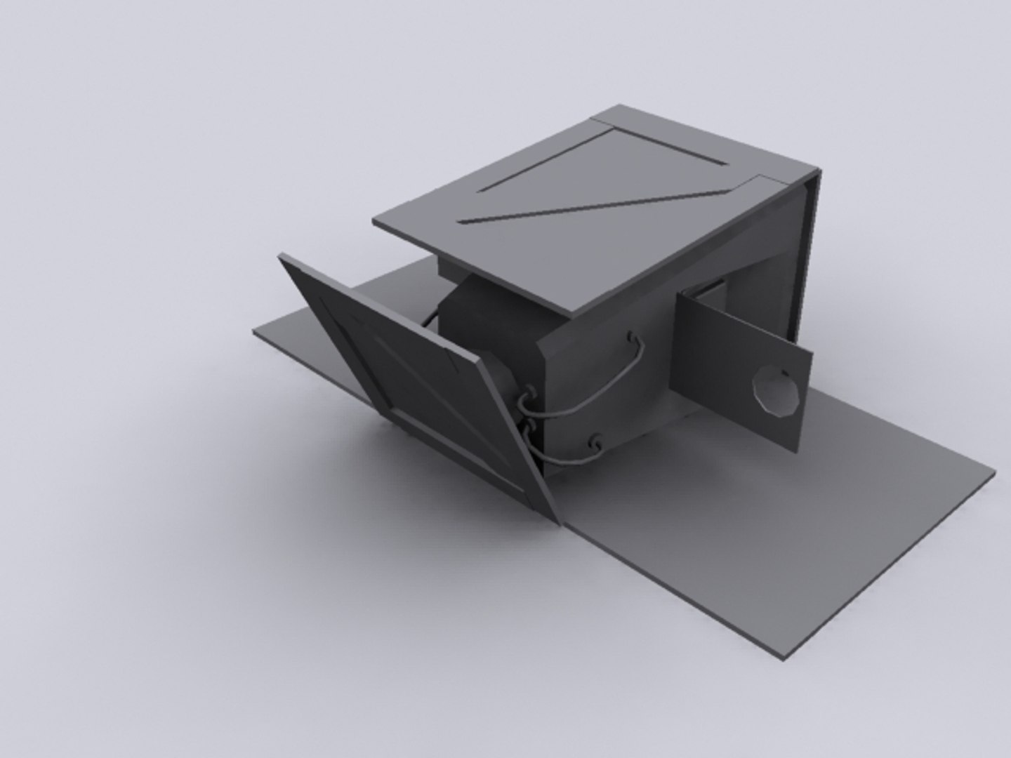 3d Box Trap Turret