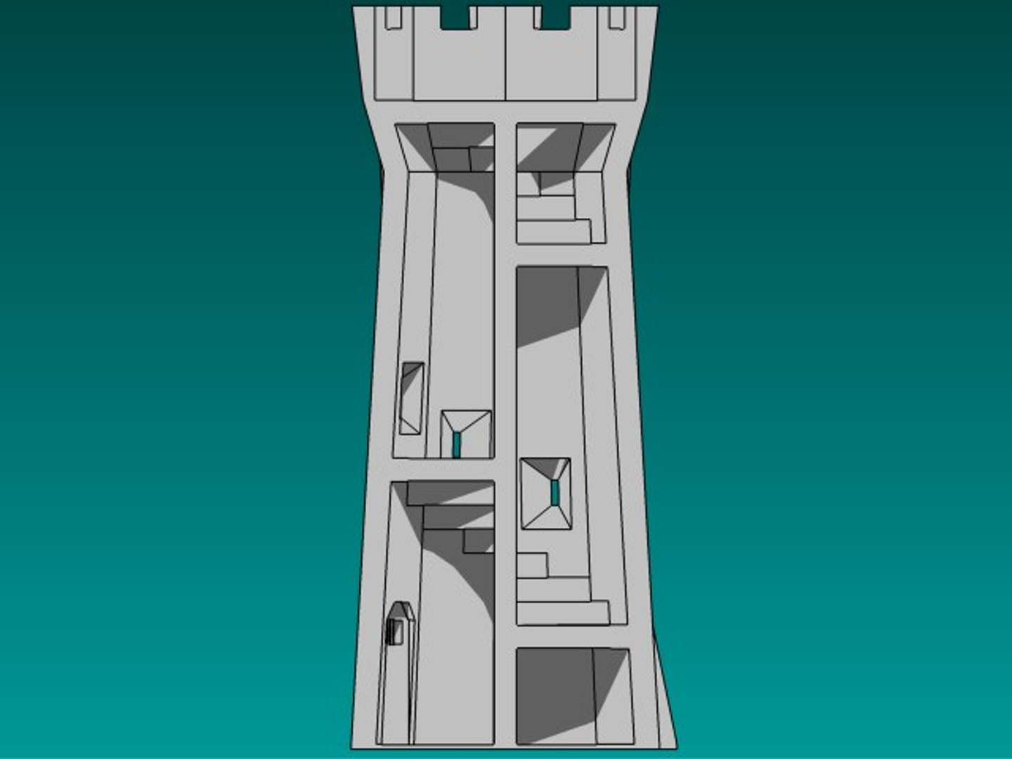 3d Model Castle Tower