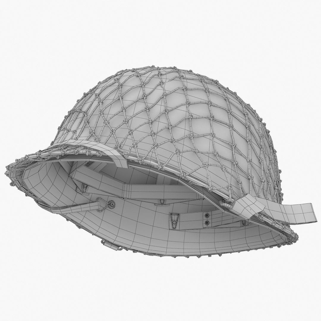 3d Model Wwii M1 Helmet