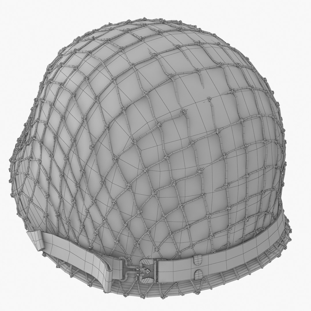 3d Model Wwii M1 Helmet