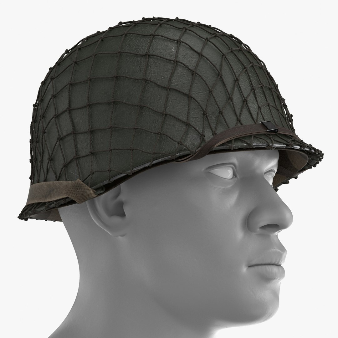 3d Model Wwii M1 Helmet