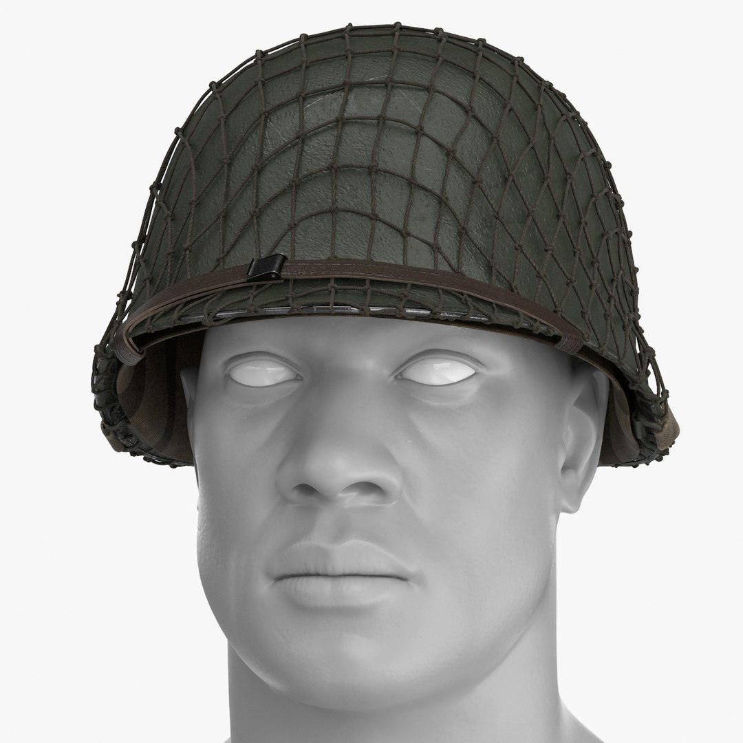 3d Model Wwii M1 Helmet