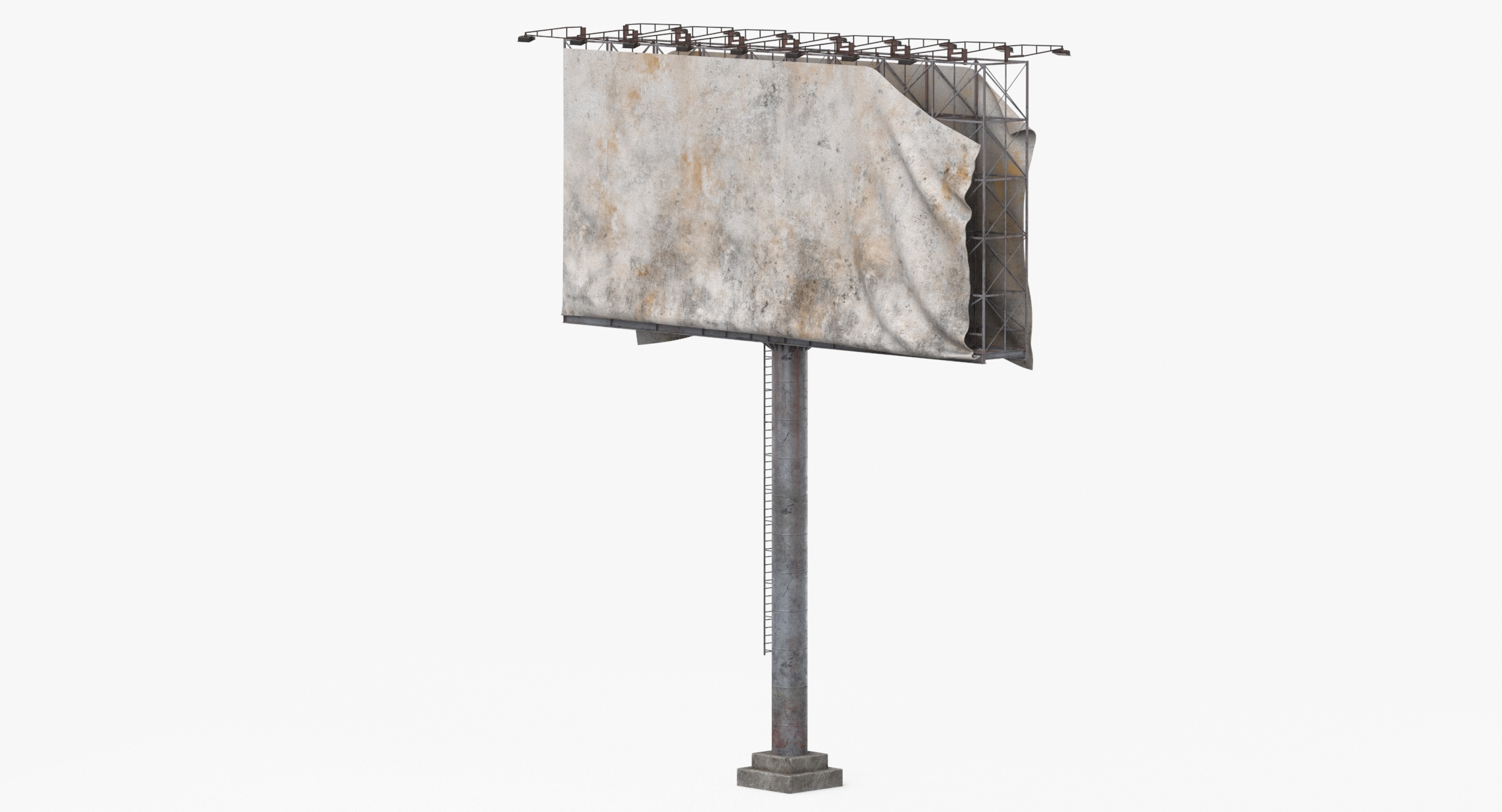 Regular Billboard 01 Damaged 3D model - TurboSquid 1922470