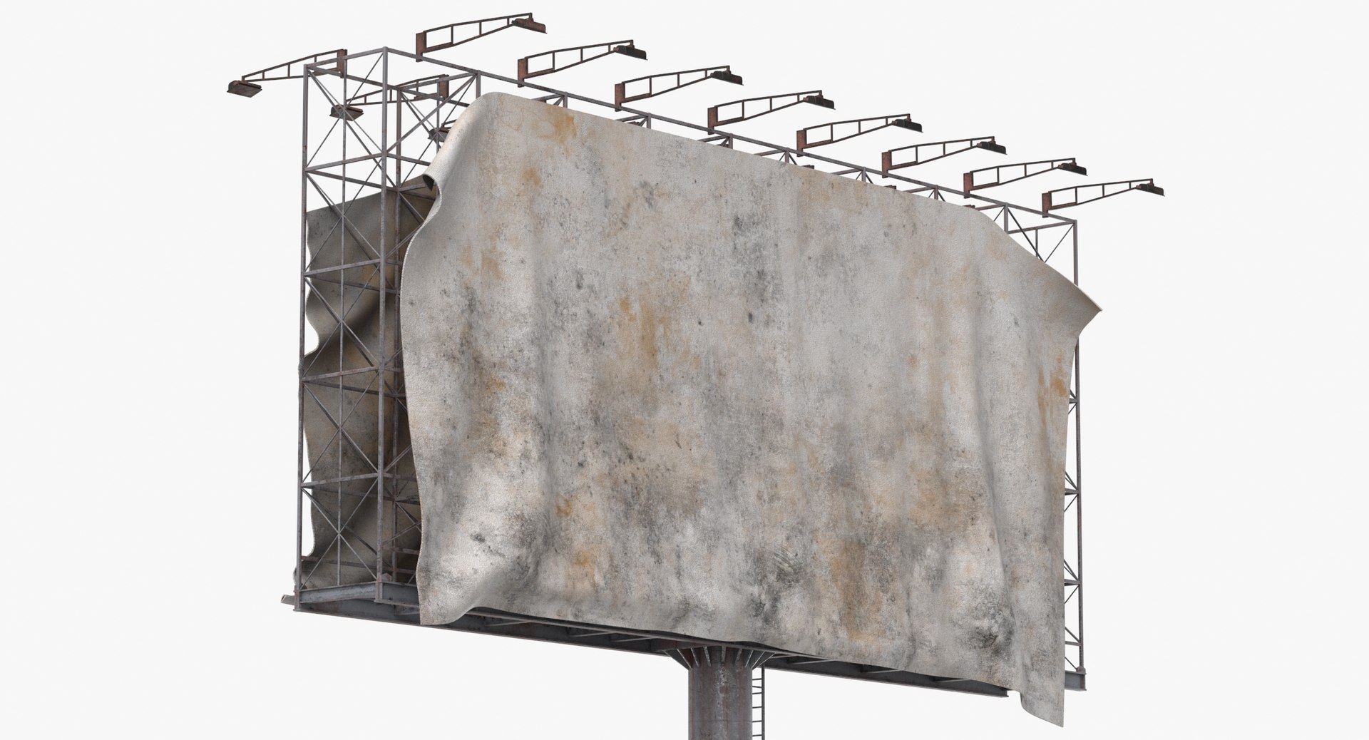 Regular Billboard 01 Damaged 3D Model - TurboSquid 1922470