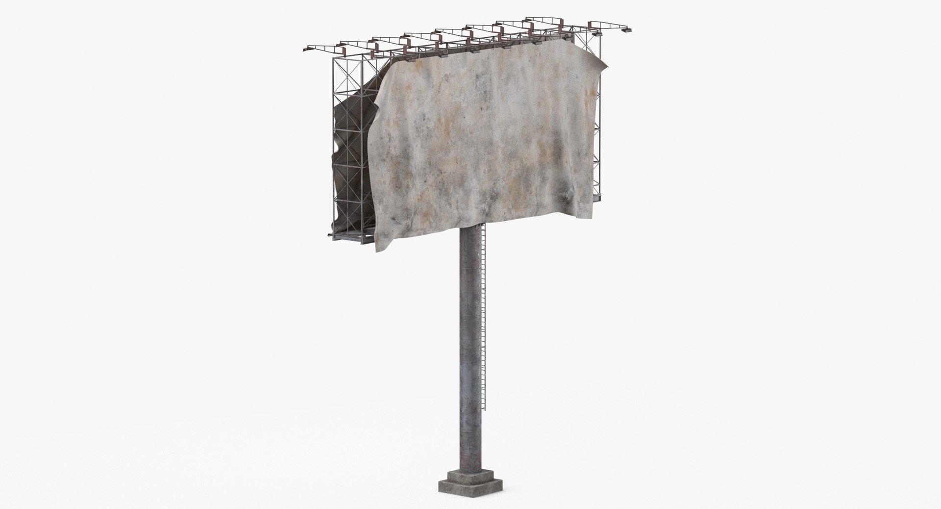 Regular Billboard 01 Damaged 3D Model - TurboSquid 1922470
