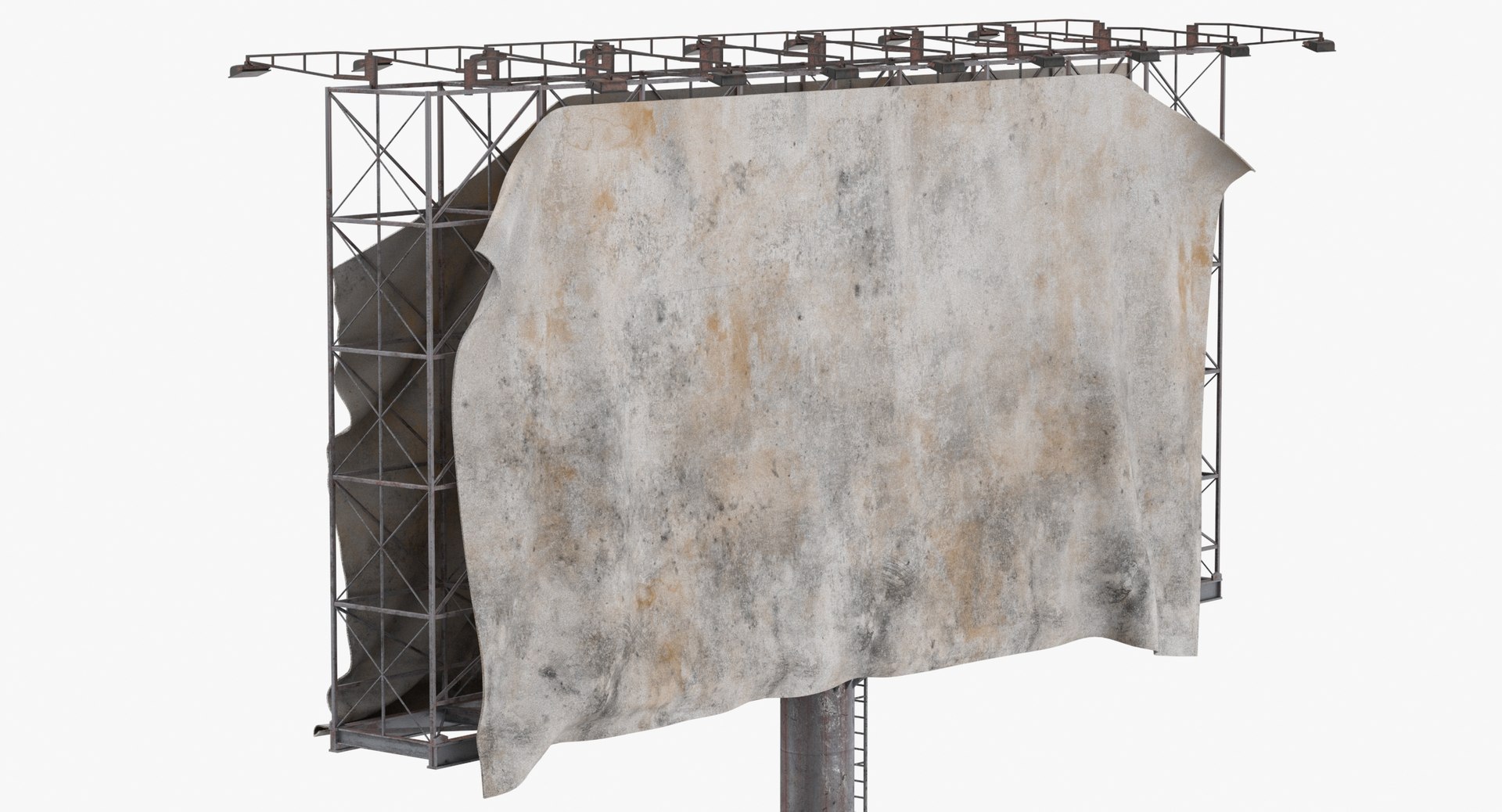 Regular Billboard 01 Damaged 3D Model - TurboSquid 1922470
