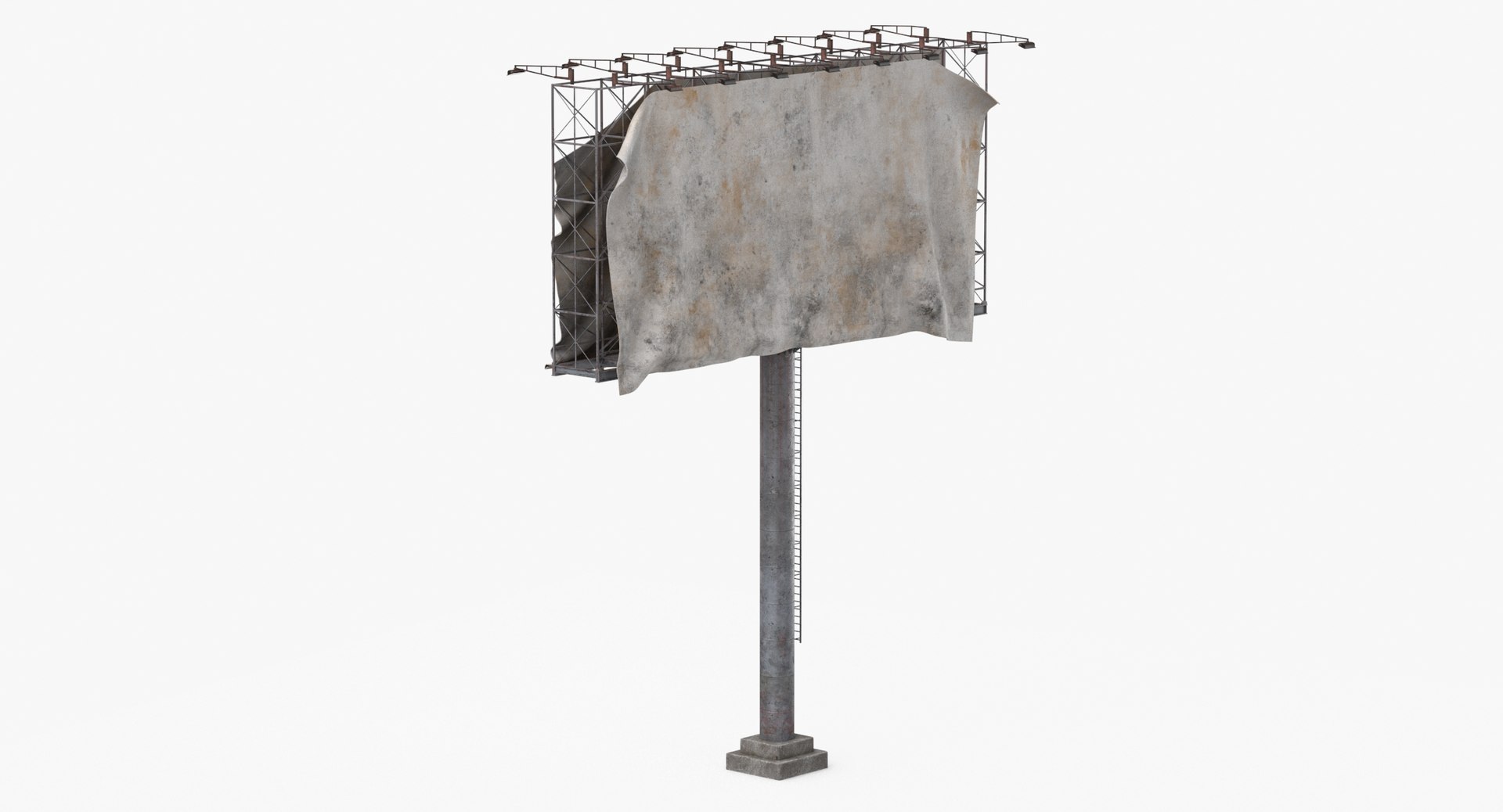 Regular Billboard 01 Damaged 3D Model - TurboSquid 1922470