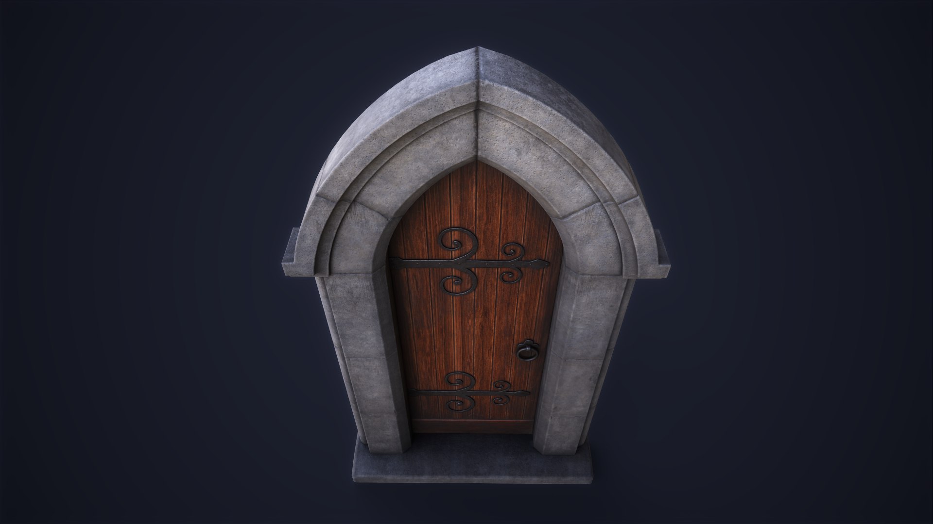 3D Model Old Front Door - TurboSquid 2072161